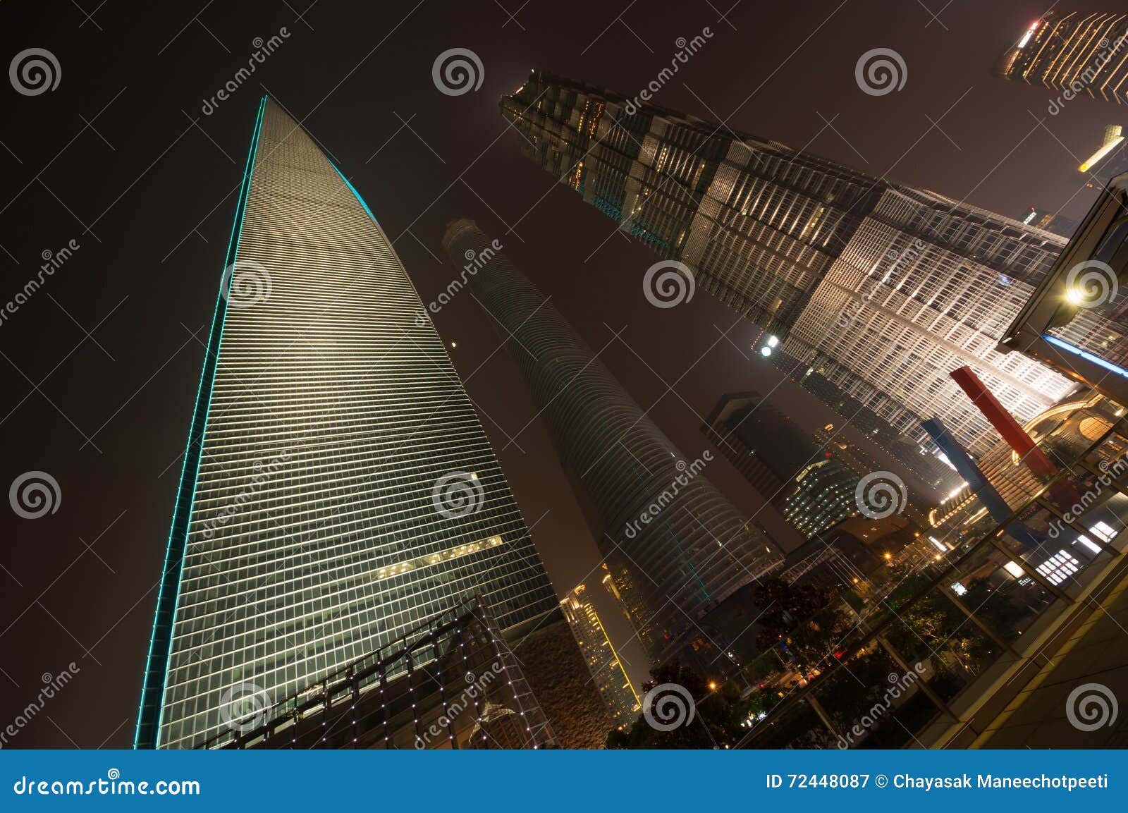 Skycraper stock image. Image of lujiazui, world, downtown - 72448087