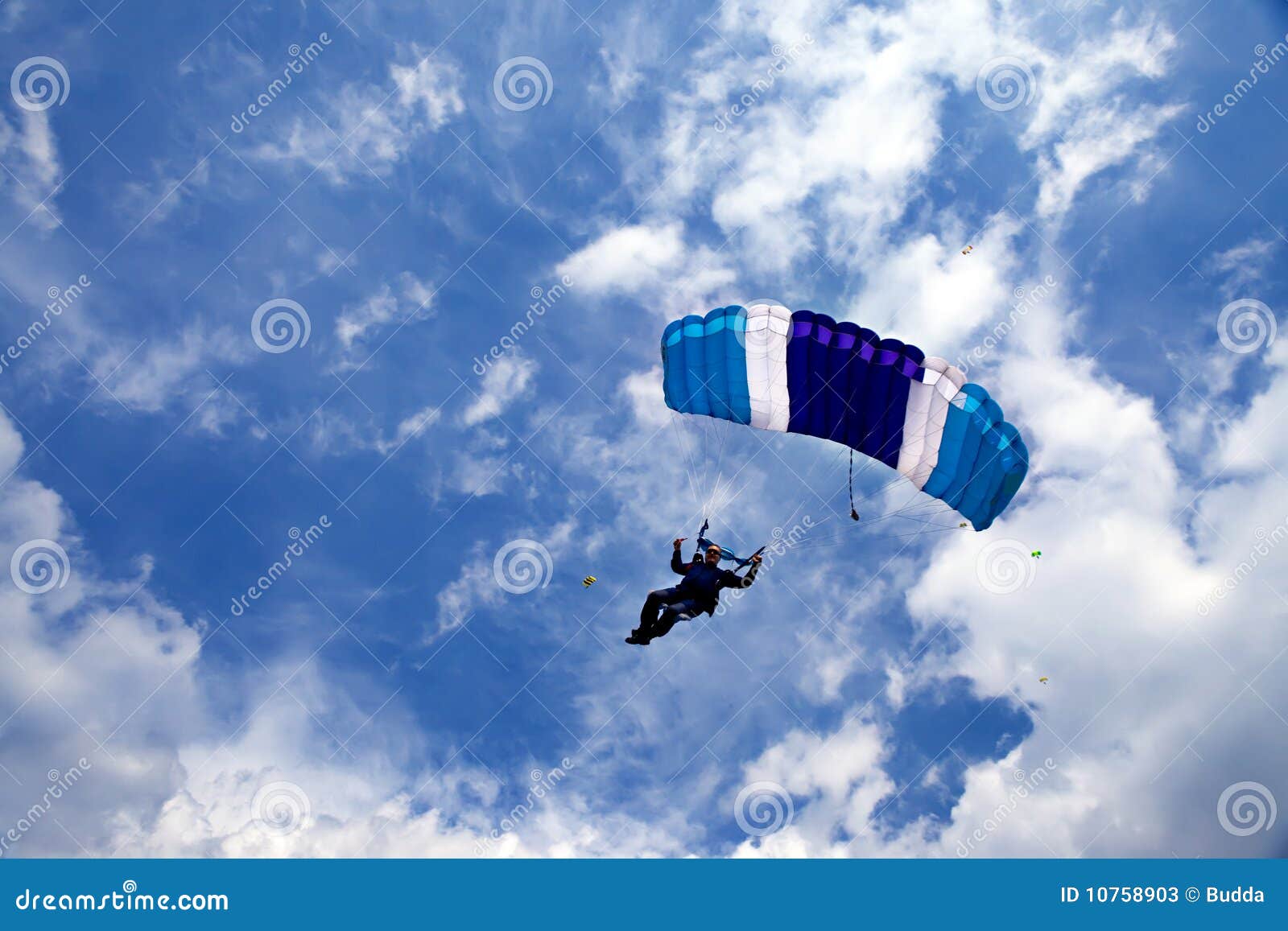 Skydiver stock image. Image of bright, falling, blue - 10758903