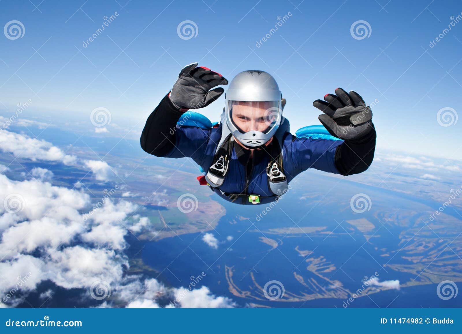 Skydiver stock photo. Image of freedom, bright, hands - 11474982