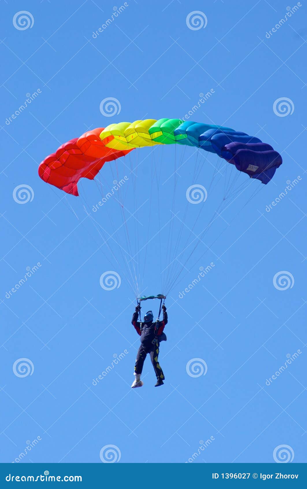 Skydiver stock image. Image of hanging, competing, glider - 1396027