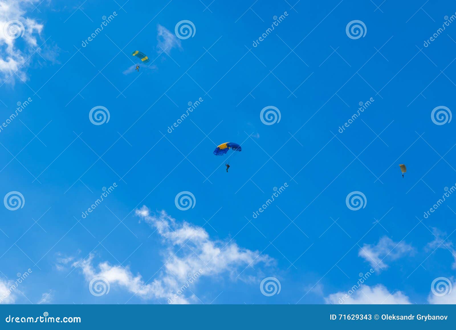Skydiver in the air stock image. Image of landscape, height - 71629343