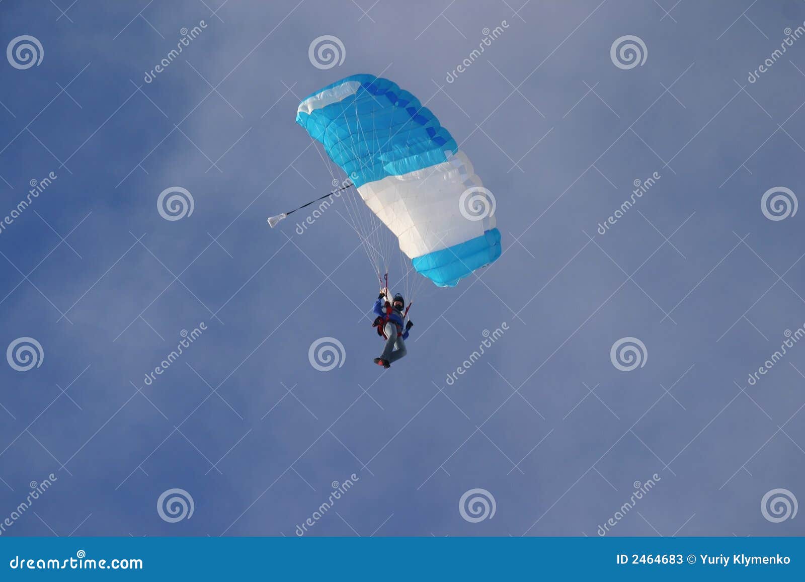 Skydiver with canopy stock image. Image of freedom, parachuting - 2464683