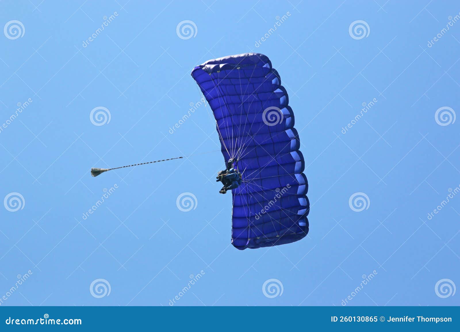 Skydiver Flying Wing in a Blue Sky Stock Image - Image of blue ...