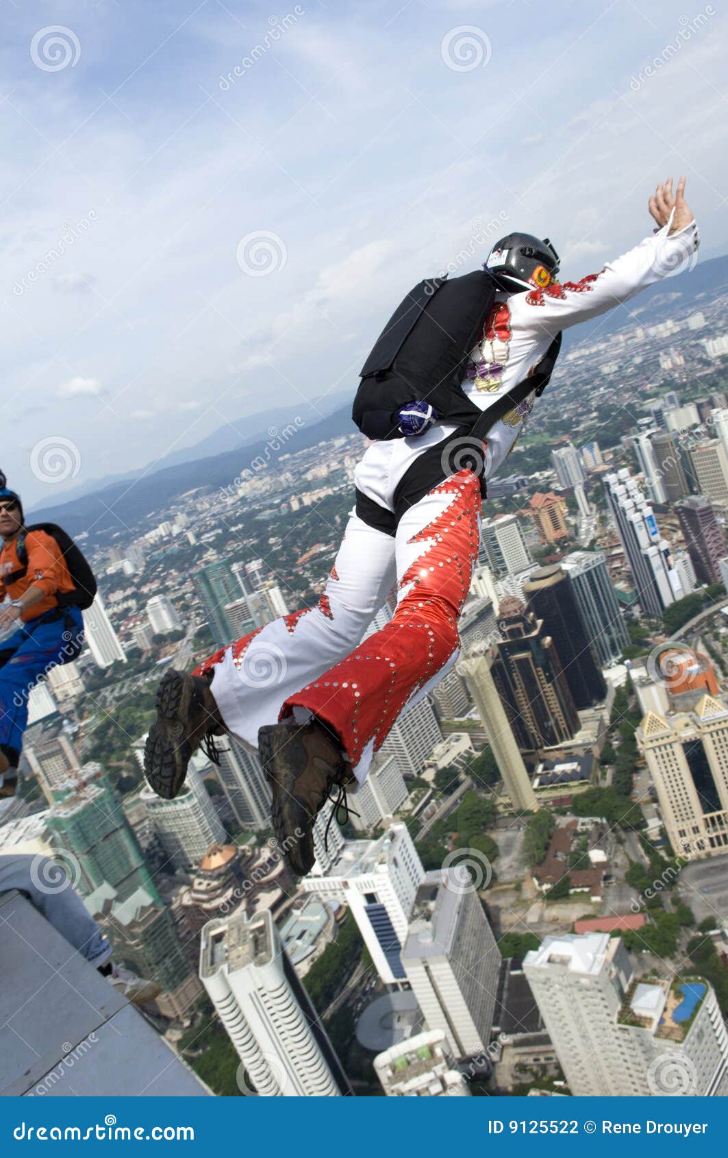 Skydiver Jumping from KL Tower Editorial Photography - Image of extreme ...