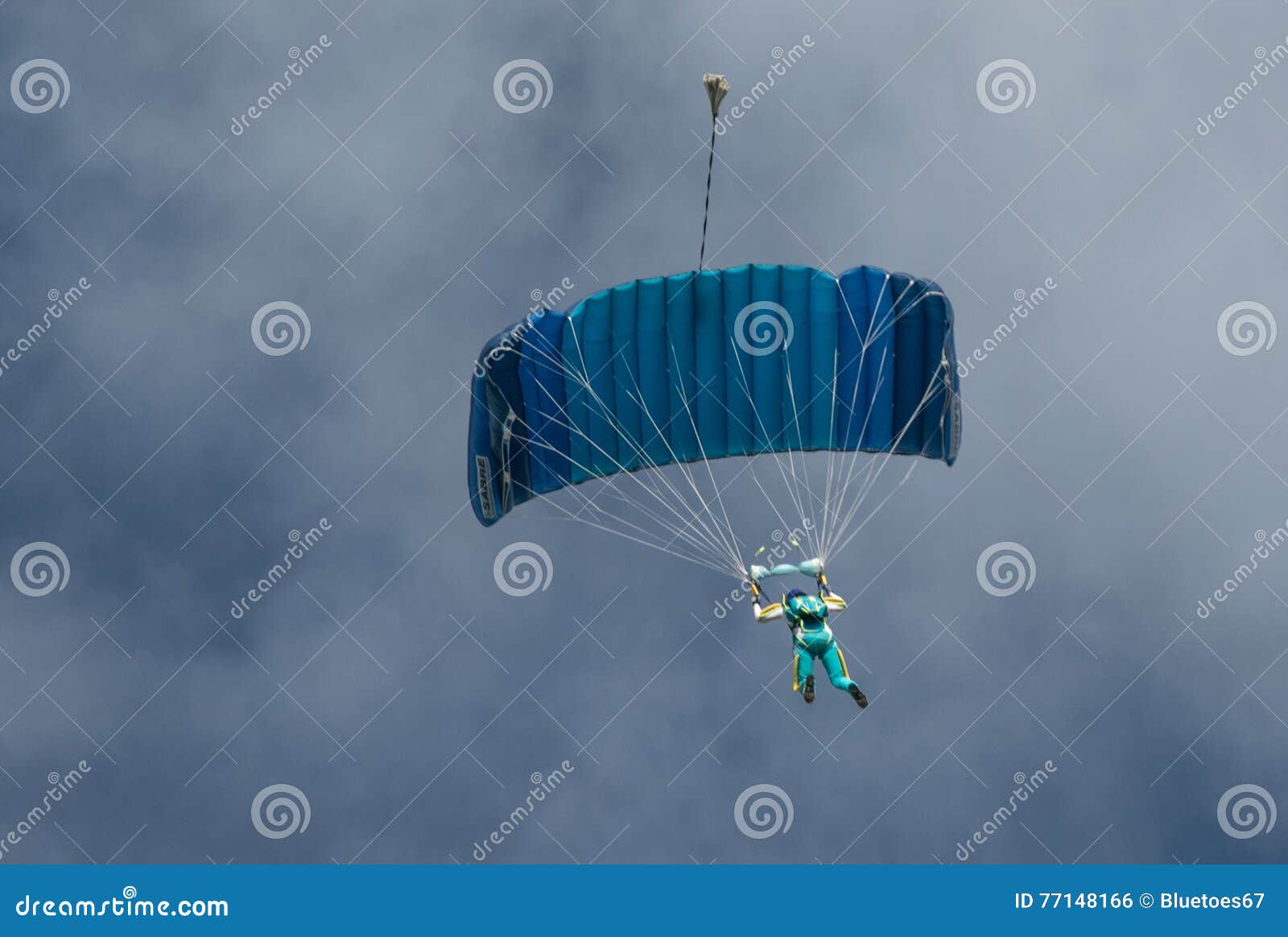 A Skydiver Performing Skydiving with Parachute Editorial Photo - Image ...