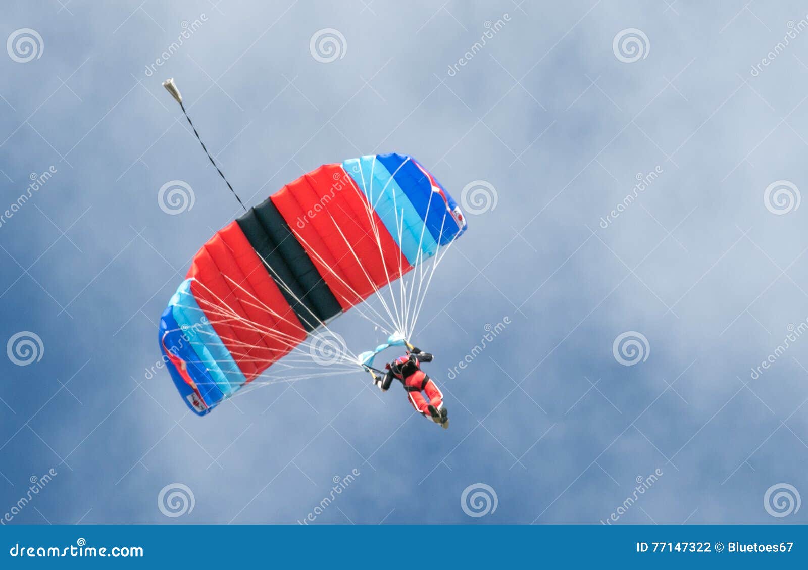 A Skydiver Performing Skydiving with Parachute Editorial Photography ...