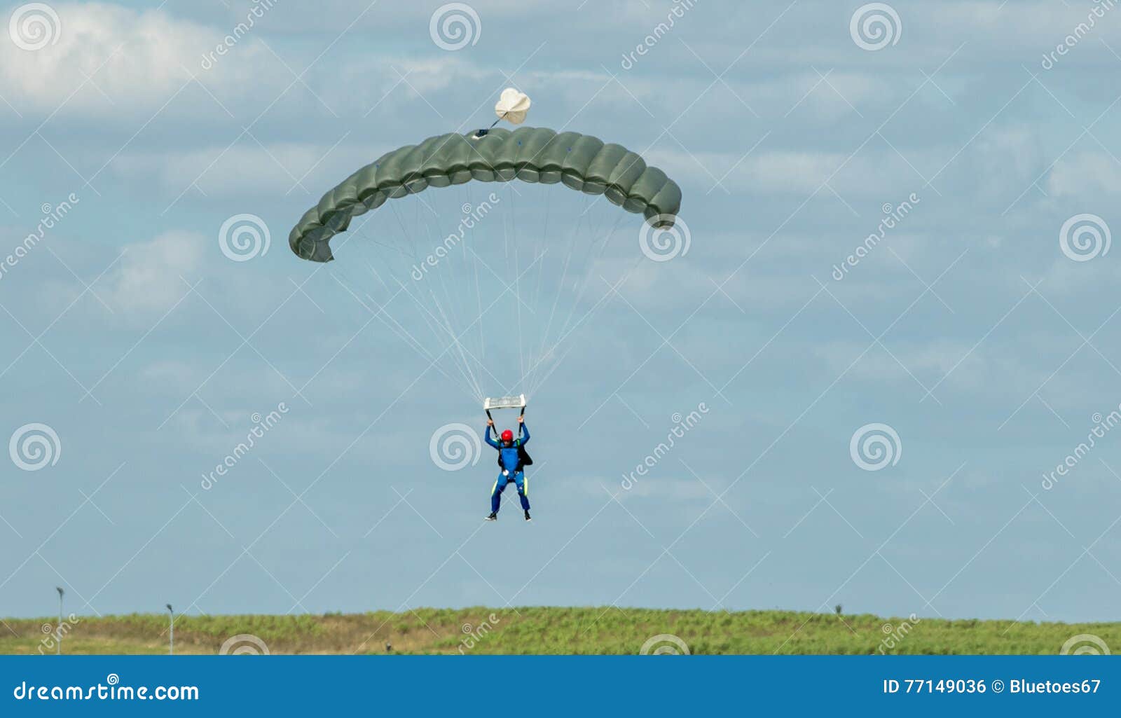 A Skydiver Performing Skydiving with Parachute Editorial Photo - Image ...