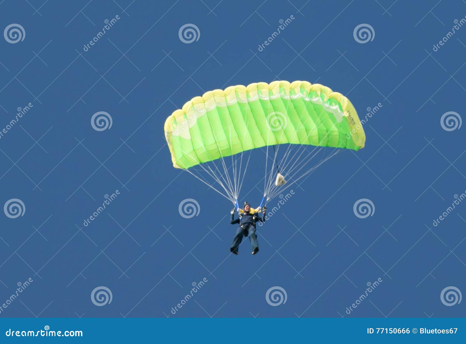 A Skydiver Performing Skydiving with Parachute Editorial Photo - Image ...