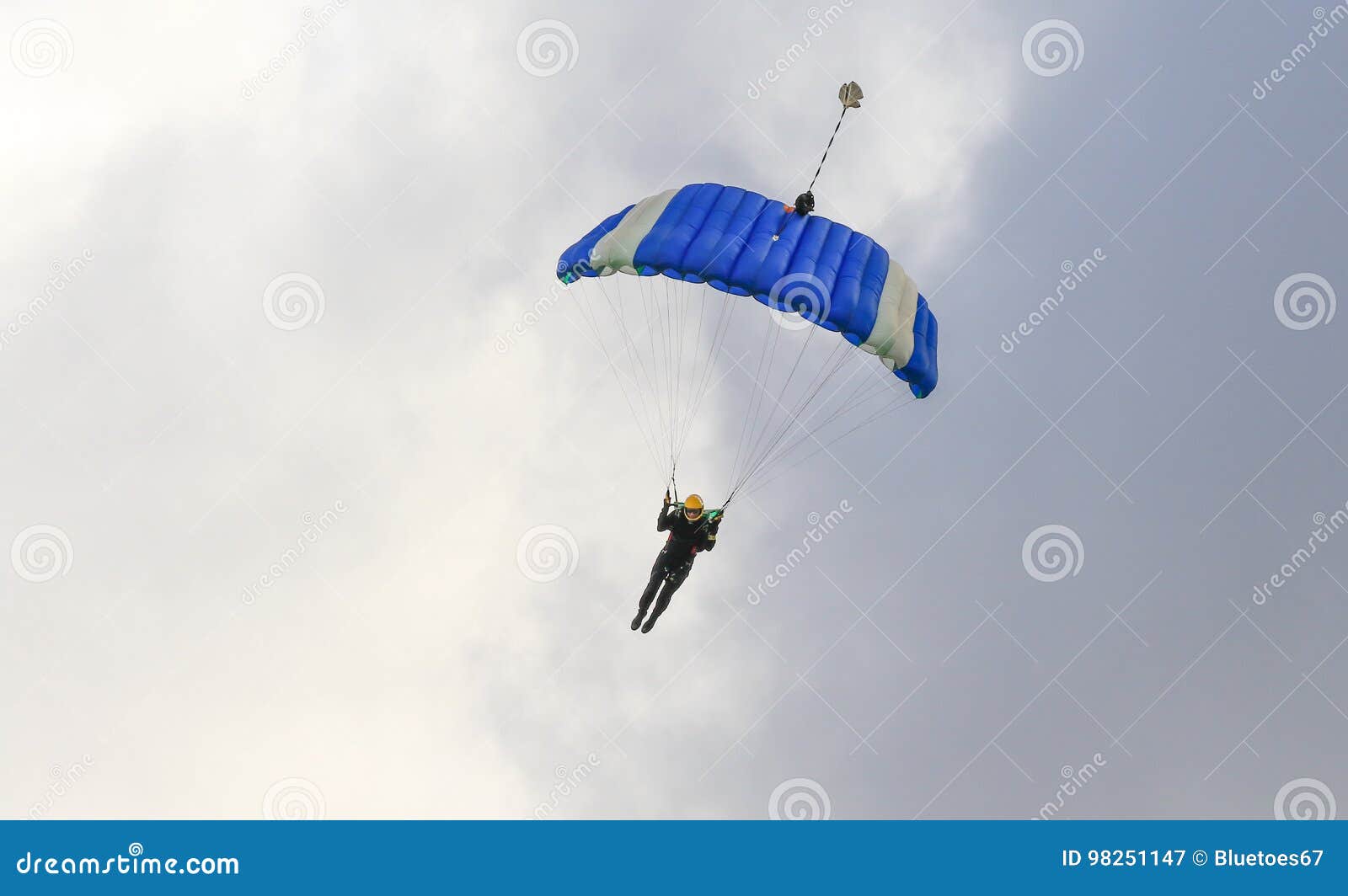 A Skydiver Performing Skydiving with Parachute Editorial Photography ...