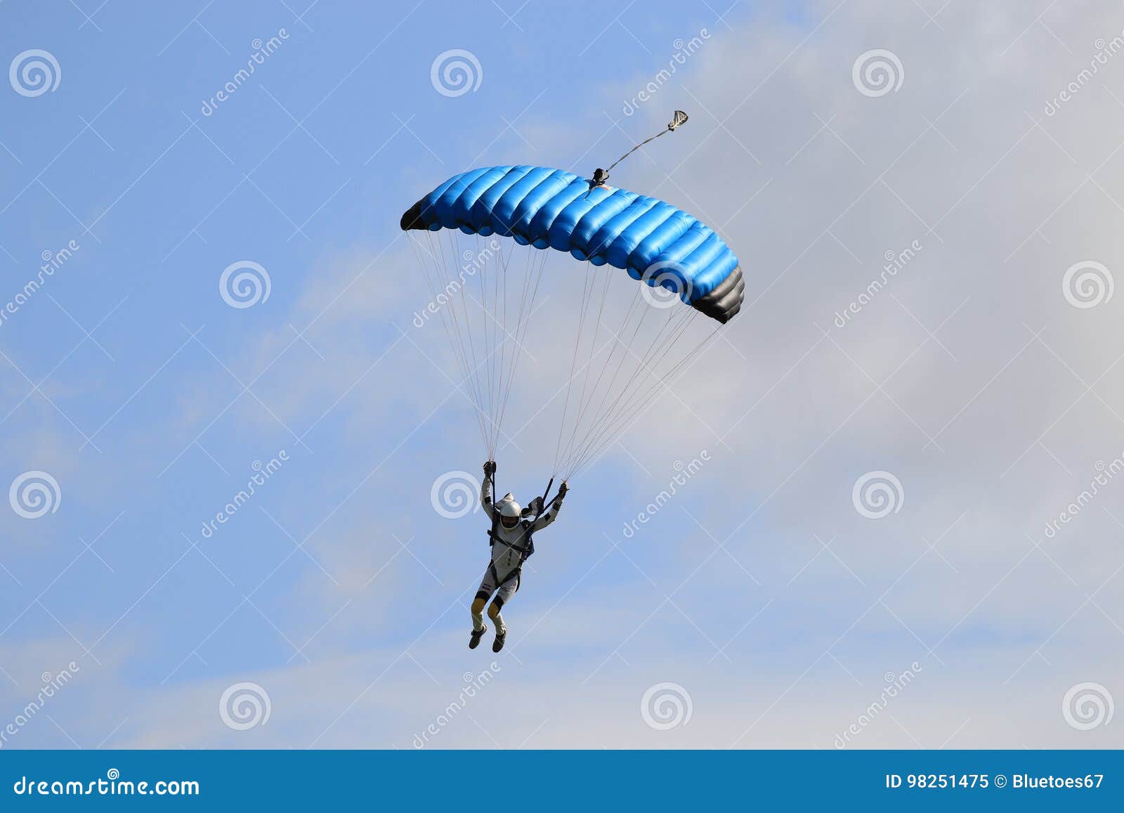 A Skydiver Performing Skydiving with Parachute Editorial Image - Image ...