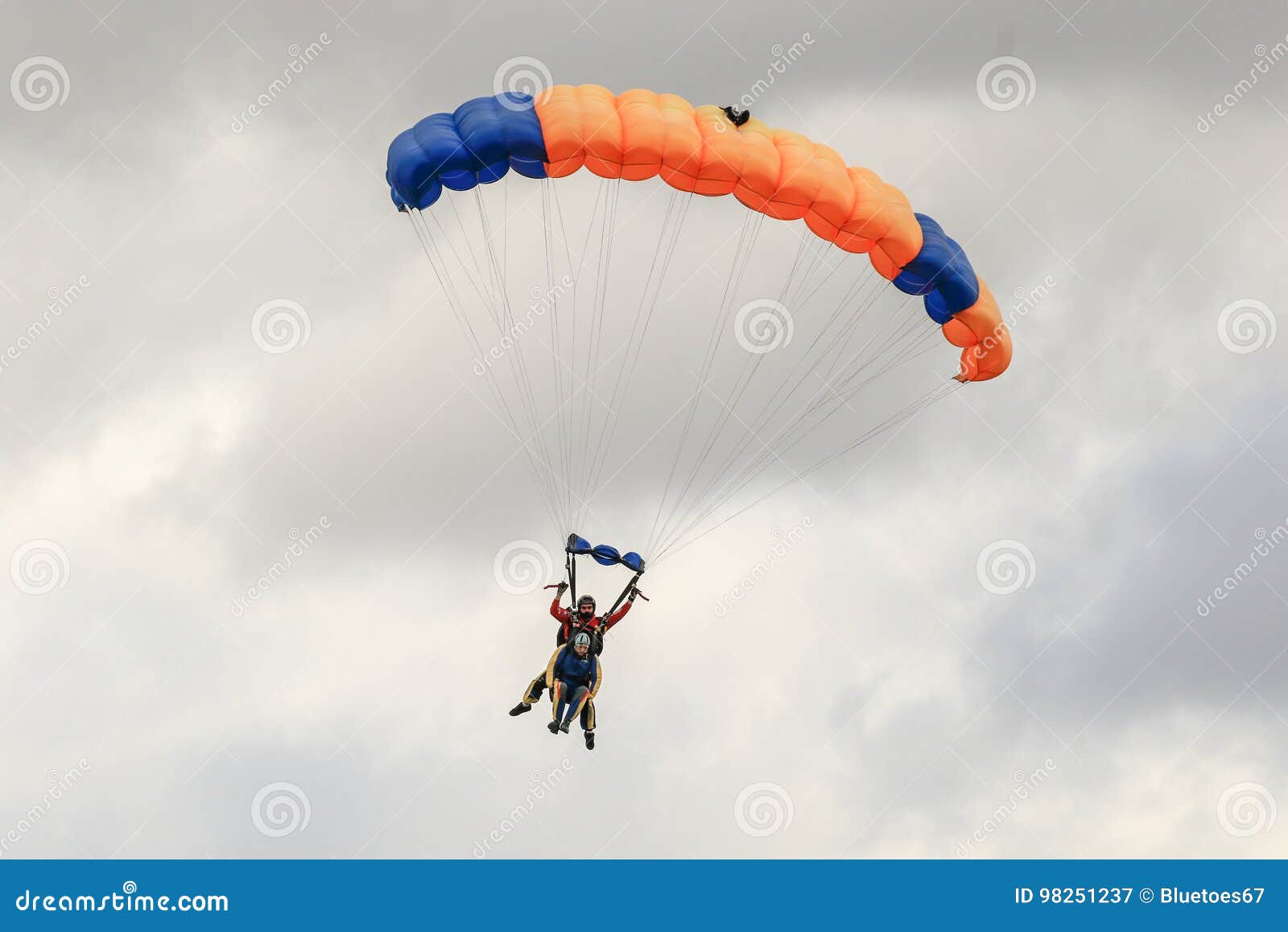 A Skydiver Performing Skydiving with Parachute Editorial Photography ...