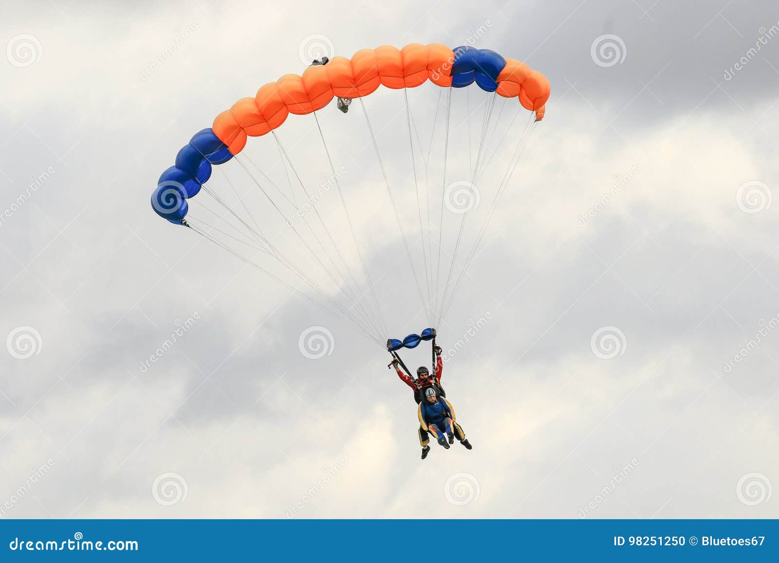 A Skydiver Performing Skydiving with Parachute Editorial Image - Image ...