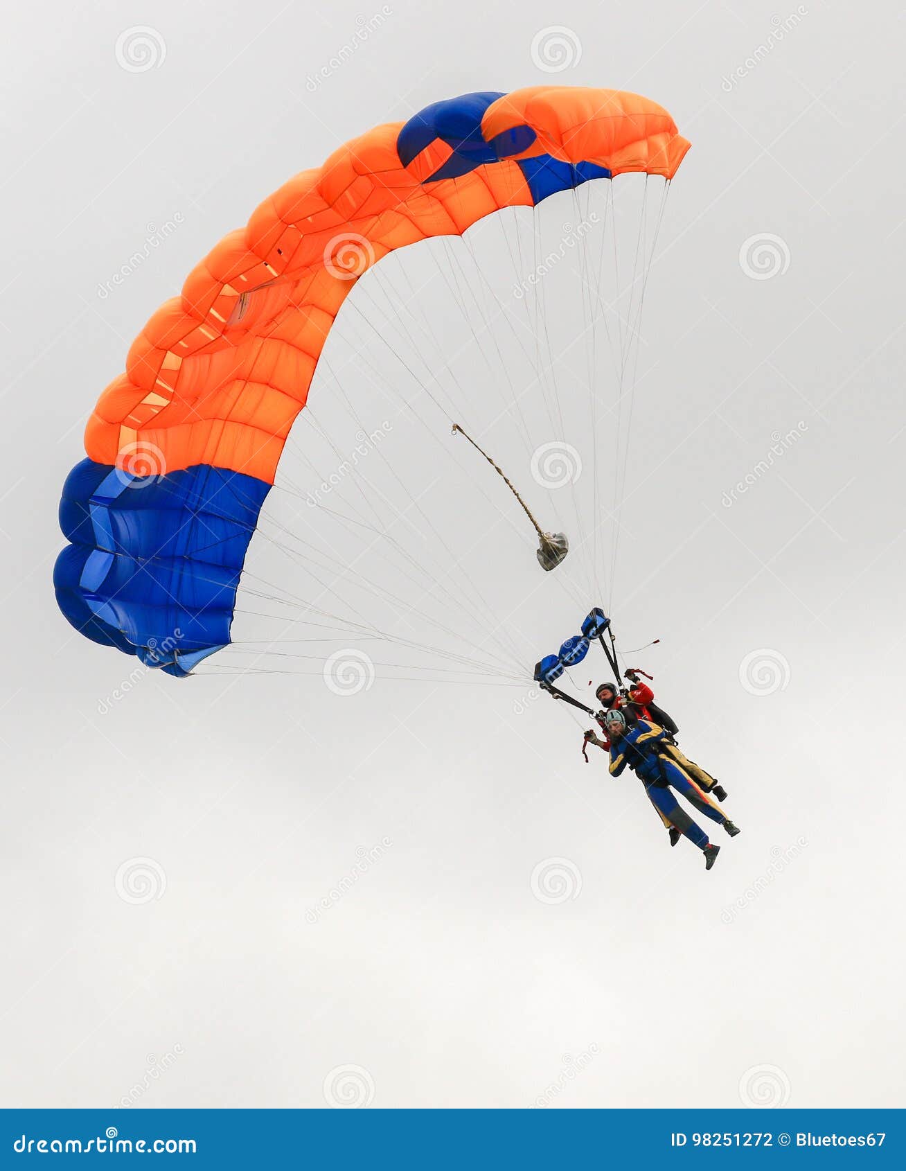 A Skydiver Performing Skydiving with Parachute Editorial Photography ...