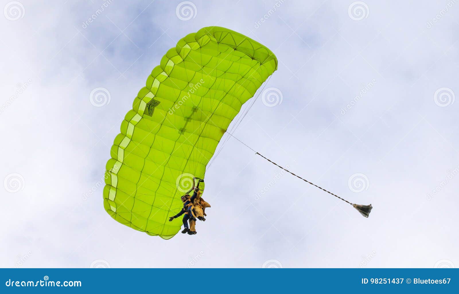 A Skydiver Performing Skydiving with Parachute Editorial Photography ...