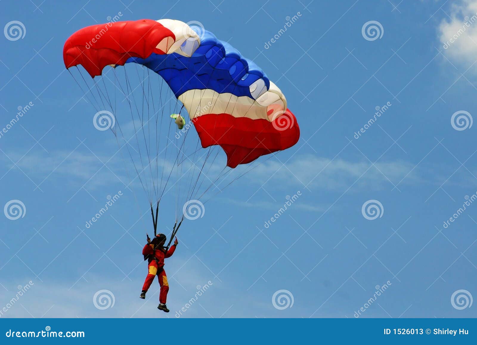 Skydiving stock image. Image of parachuter, leisure, human - 1526013