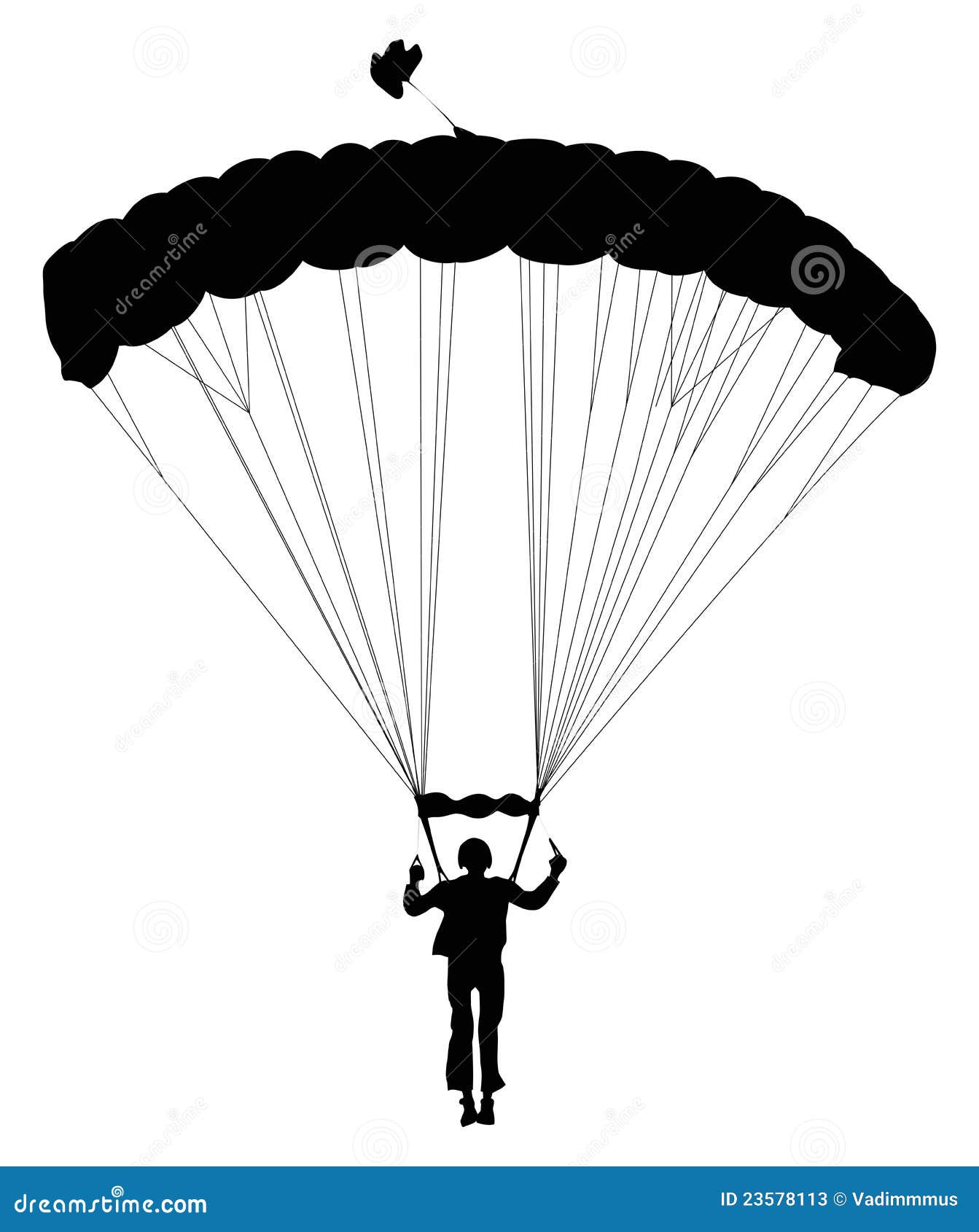 Skydiving stock vector. Illustration of activity, action - 23578113