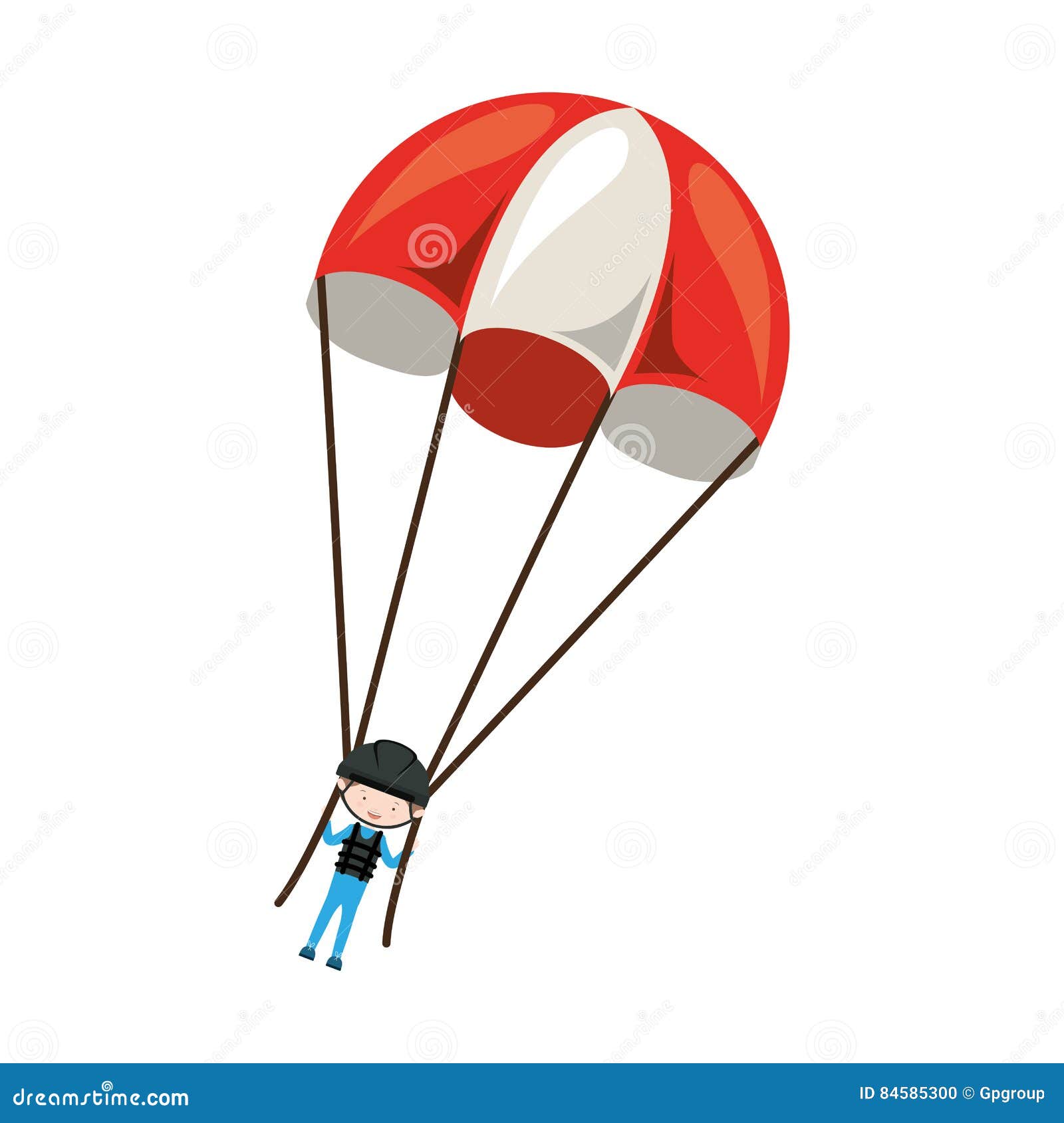 Skydiving extreme sport stock vector. Illustration of figure - 84585300