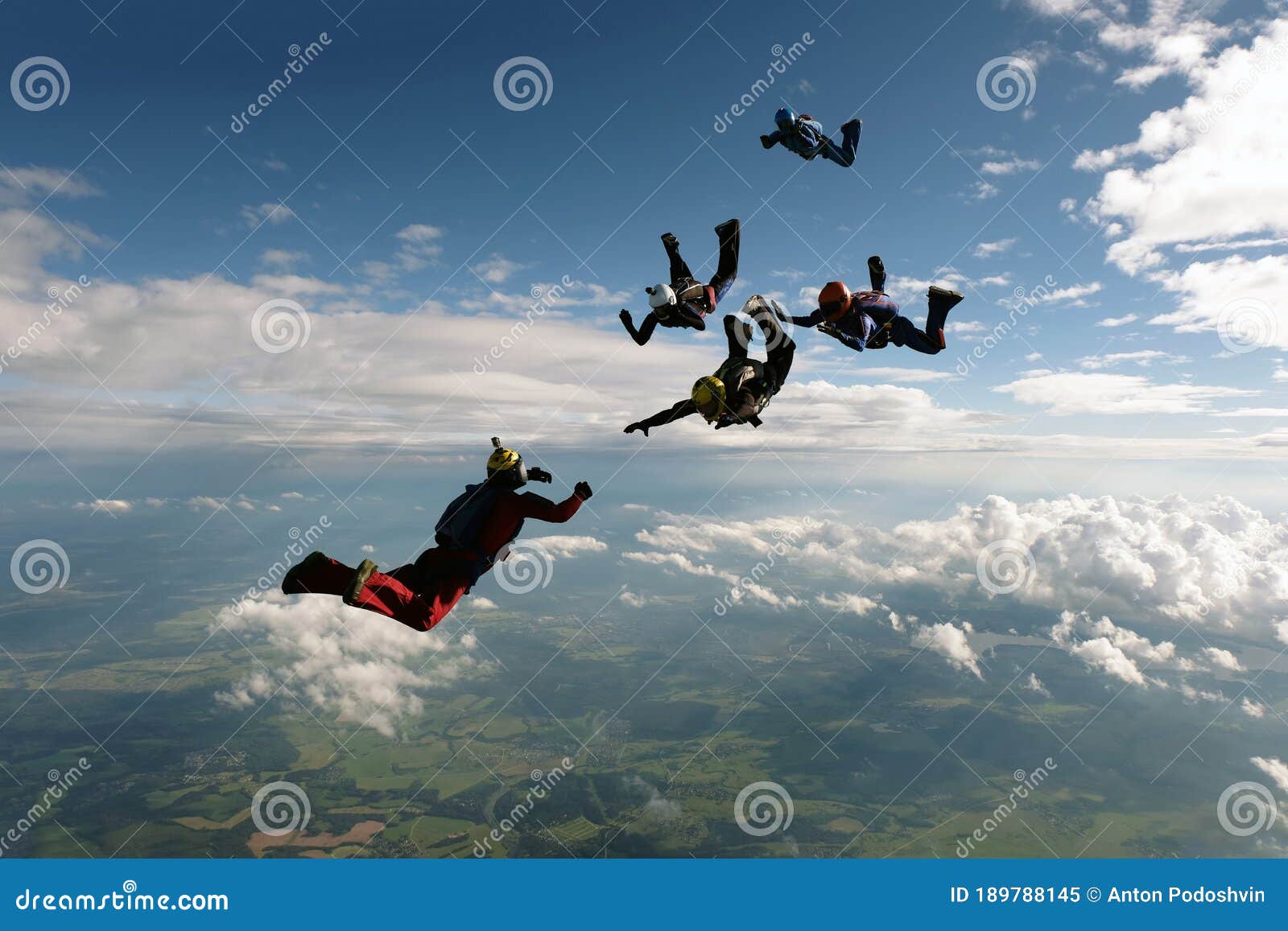 Skydiving. Formation. Relative Work. Training. Editorial Image - Image ...