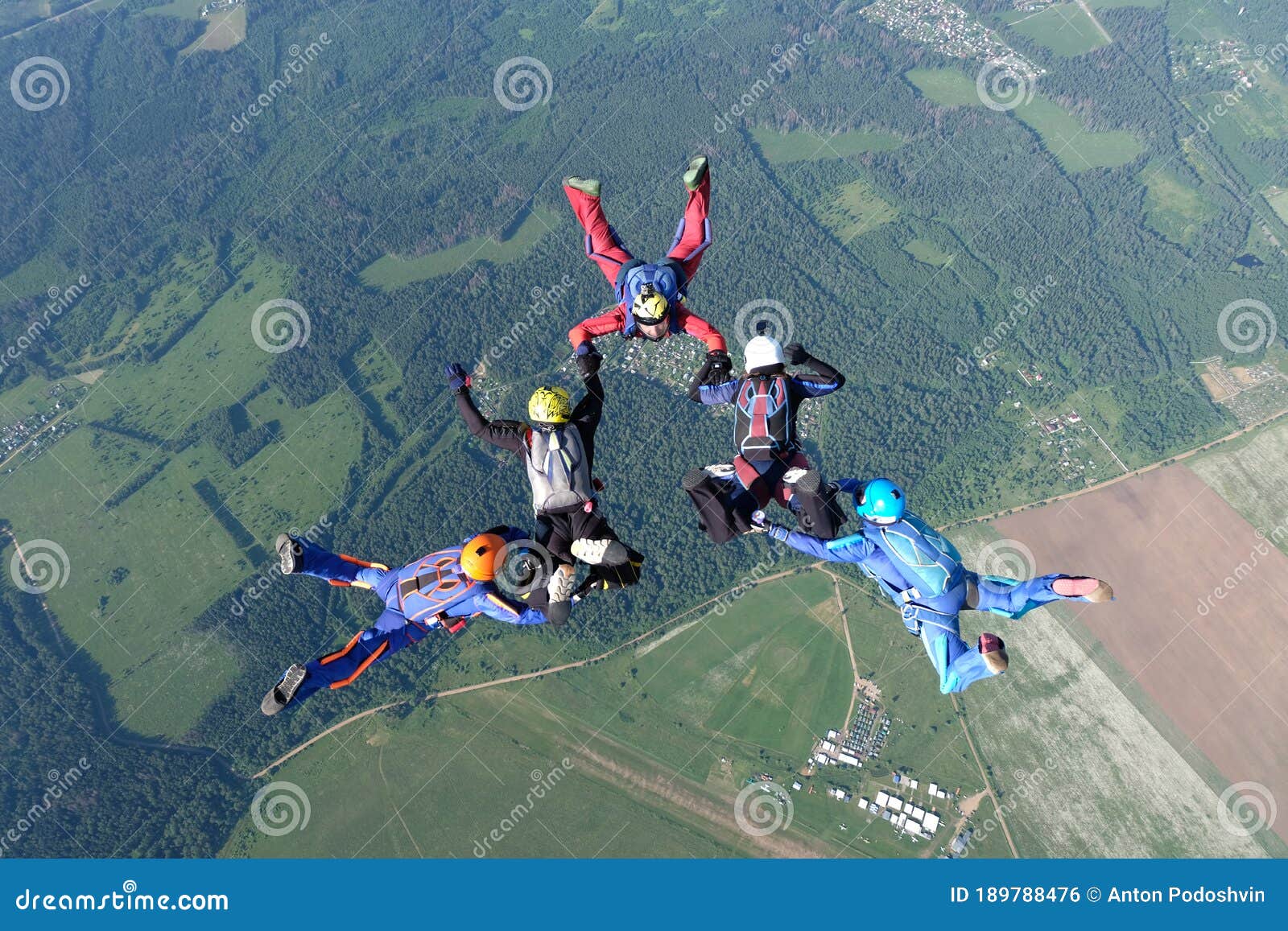 Skydiving. Formation. Relative Work. Training. Editorial Photo - Image ...