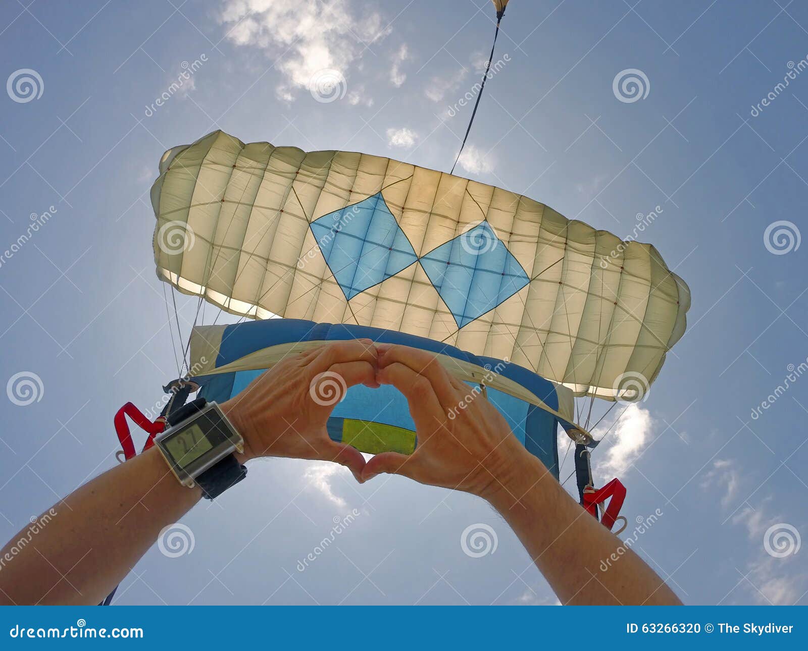 Skydiving Parachute stock photo. Image of diamond, mind - 63266320
