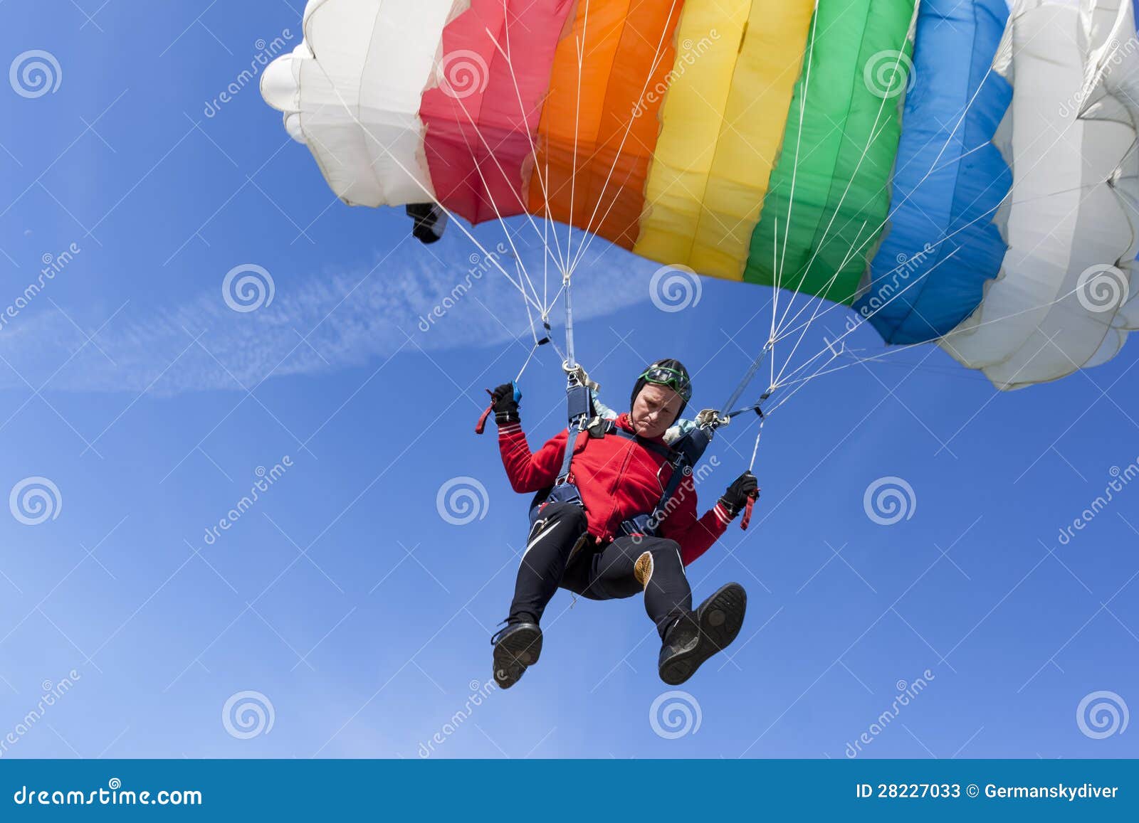 Skydiving photo. stock image. Image of sport, landing - 28227033