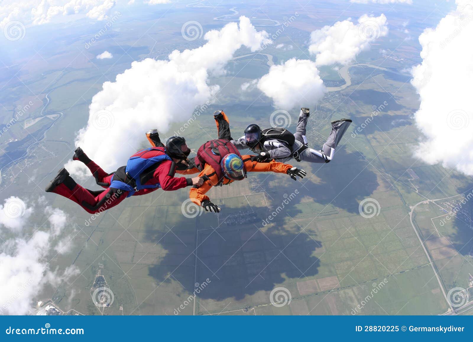 Skydiving photo. stock image. Image of activity, group - 28820225
