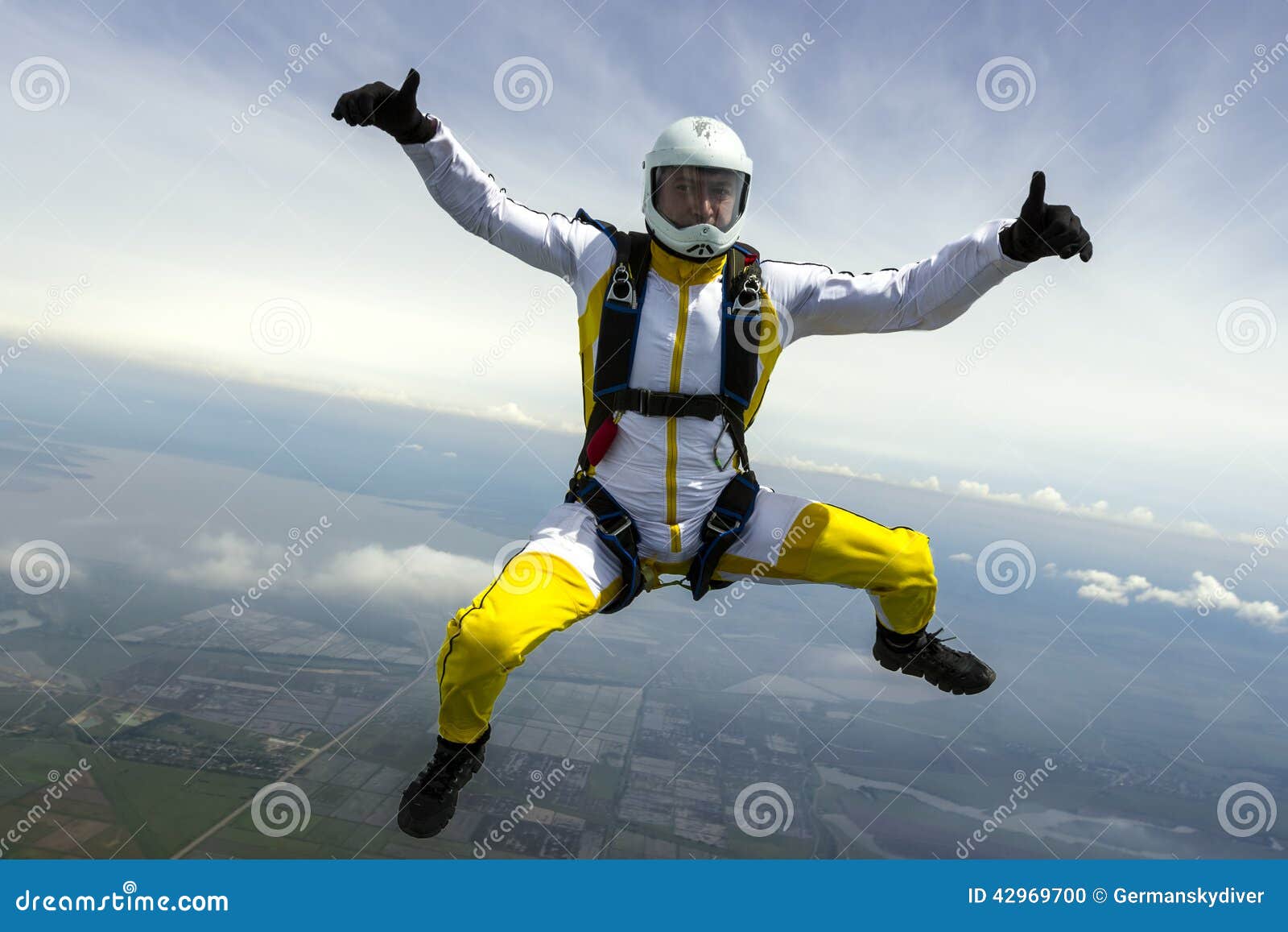 Skydiving photo. stock photo. Image of hobbies, parachuting - 42969700