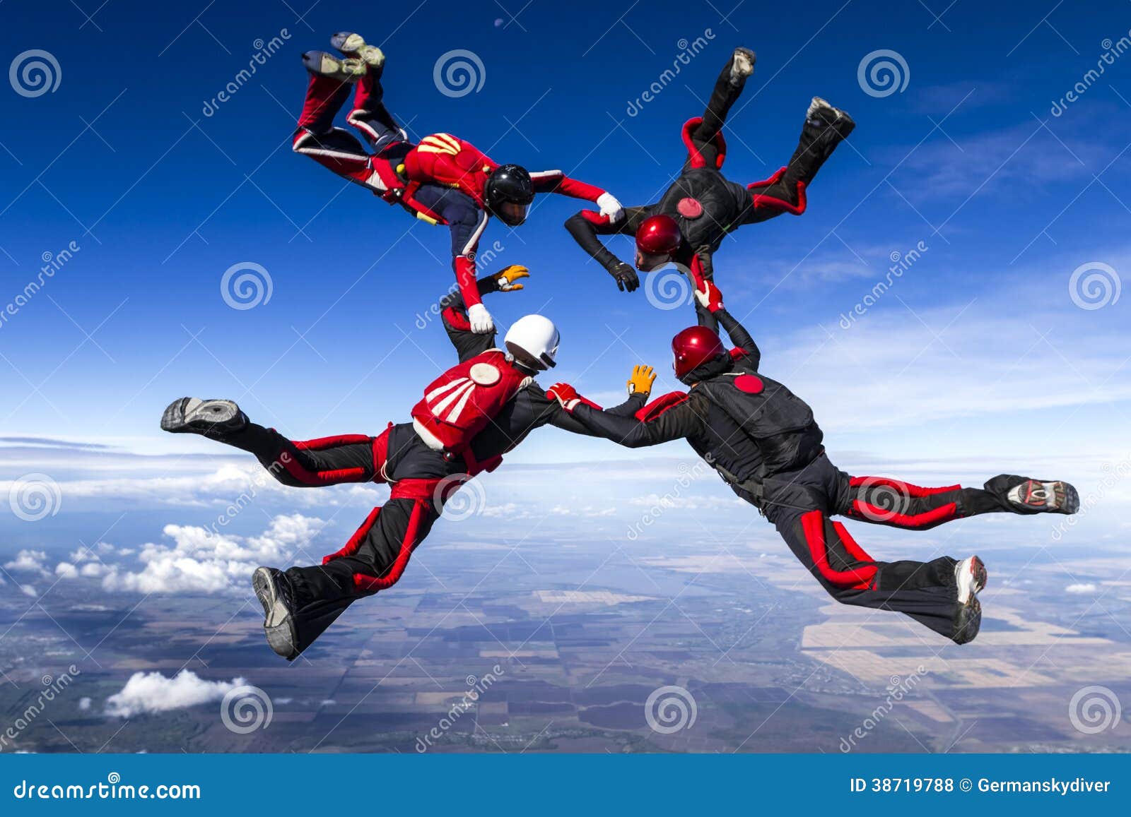 Skydiving photo. stock photo. Image of parachute, falling - 38719788