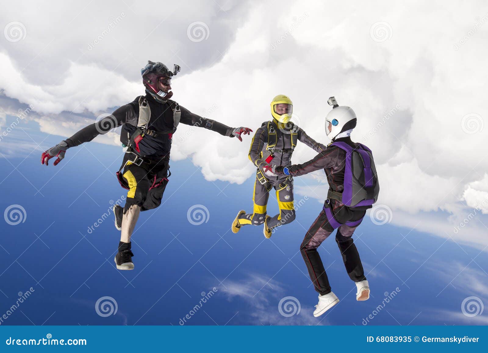 Skydiving photo. stock image. Image of freedom, jumpsuit - 68083935