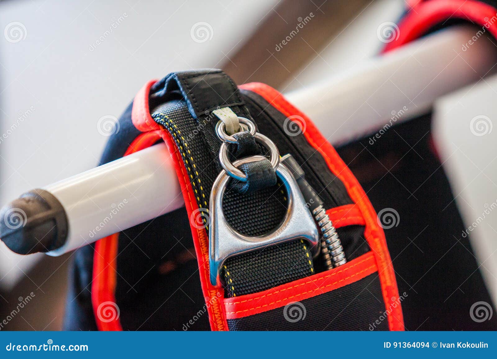 Skydiving rig stock photo. Image of handle, safety, deploy - 91364094