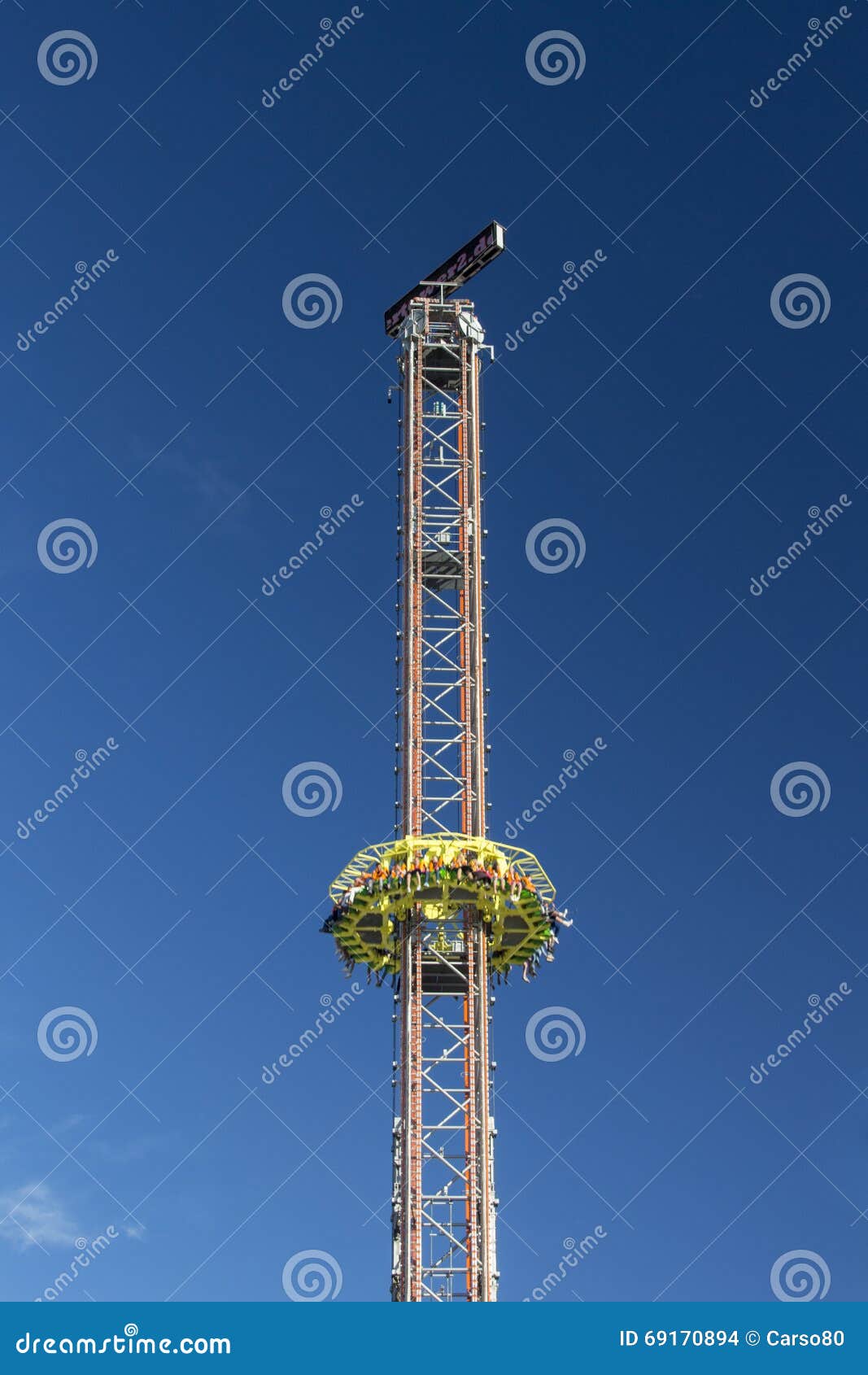 Skyfall Fun Ride at Oktoberfest in Munich, Germany, 2015 Editorial ...