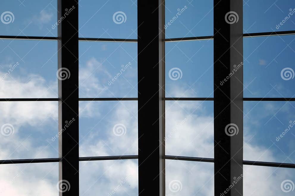 Skylight stock image. Image of bars, inside, blue, skylight - 11444649