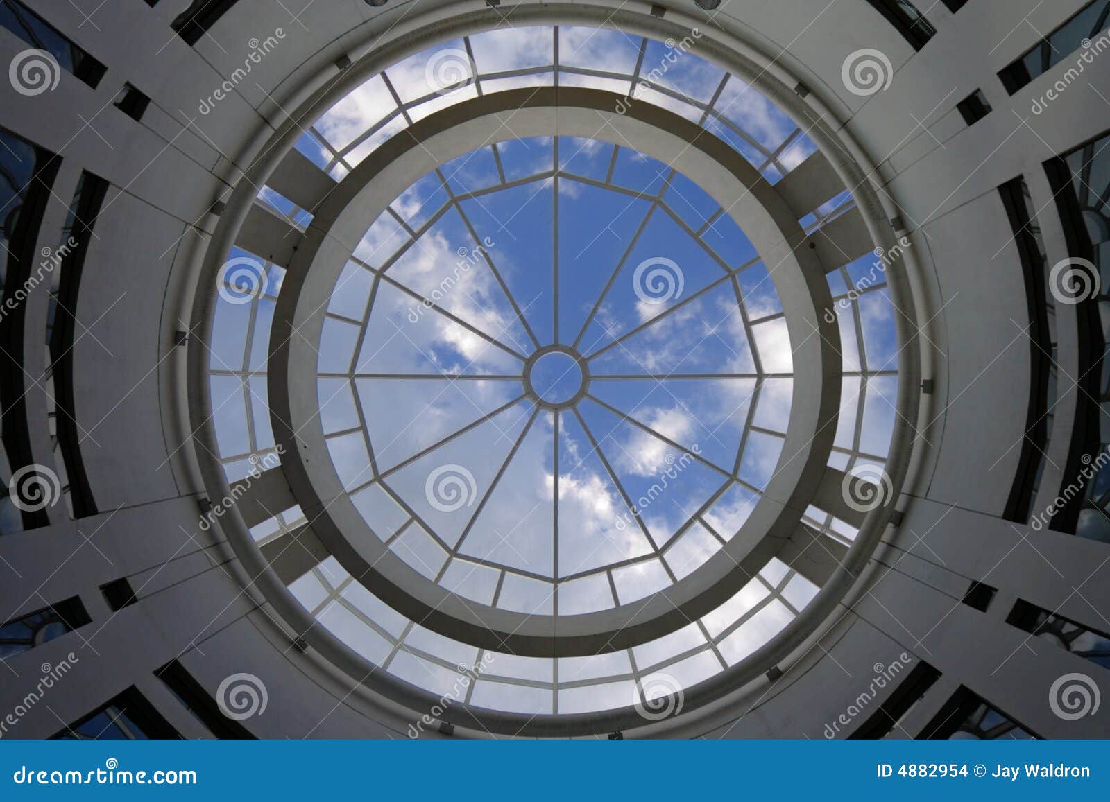 Skylight stock photo. Image of atrium, circular, cement - 4882954