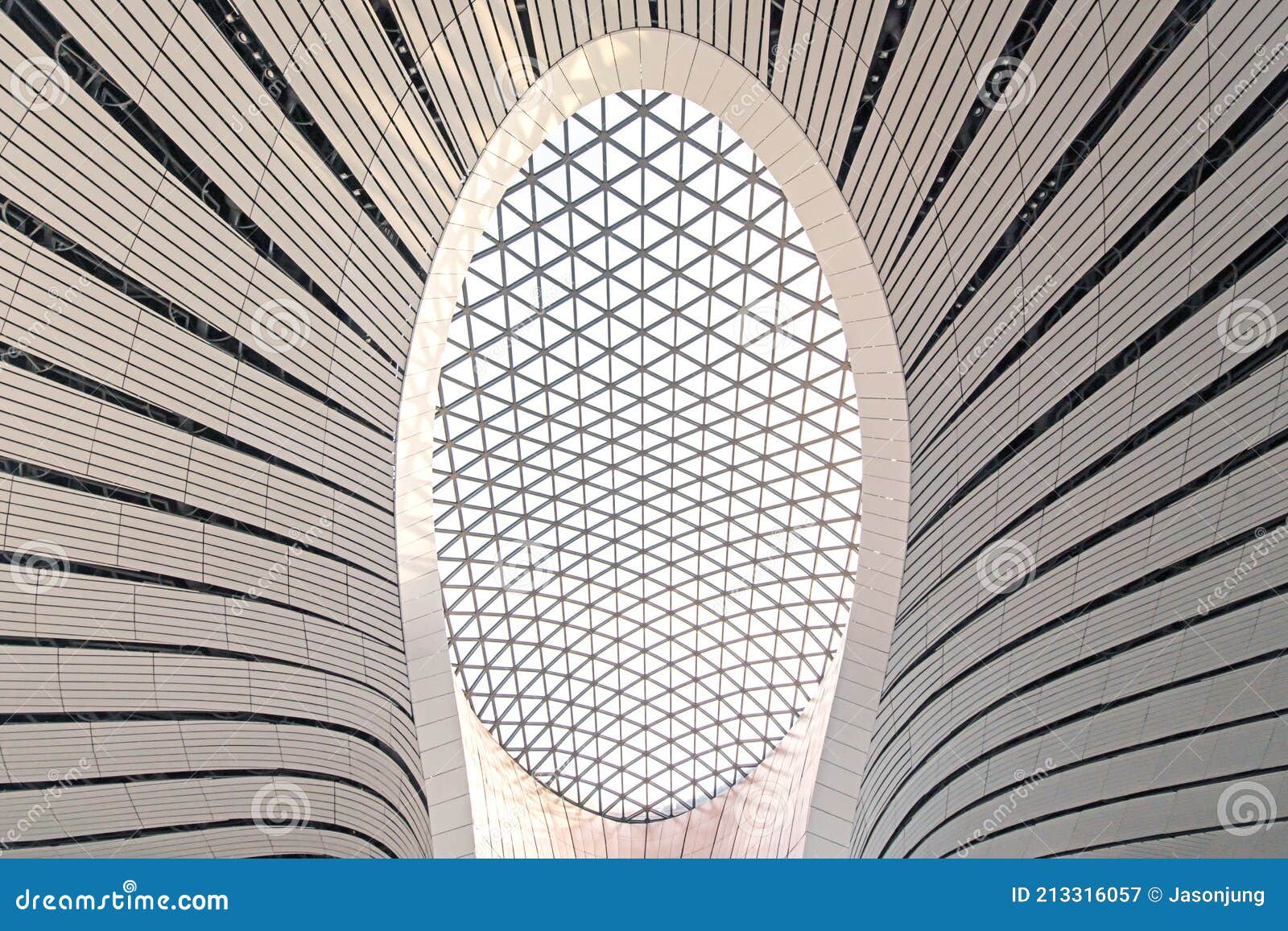 Skylight Architecture of Modern Building Stock Image - Image of sunset ...