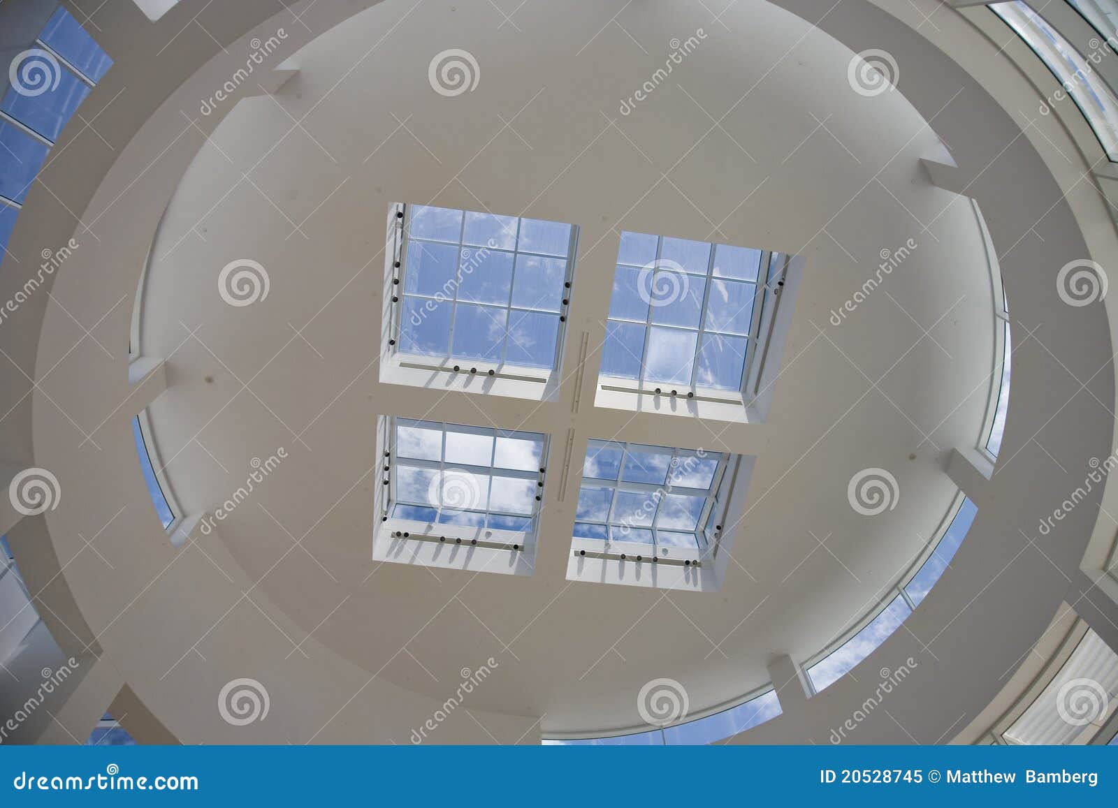 Skylight at Getty Museum stock image. Image of modern - 20528745