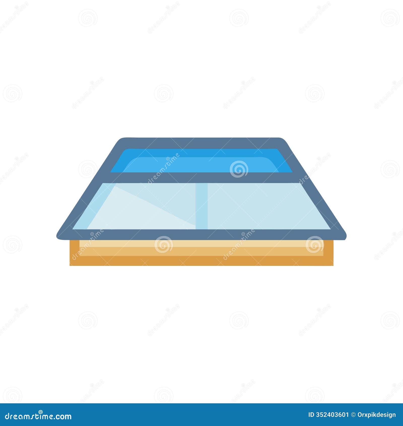 Skylight Icon For Architectural Design Cartoon Vector | CartoonDealer ...