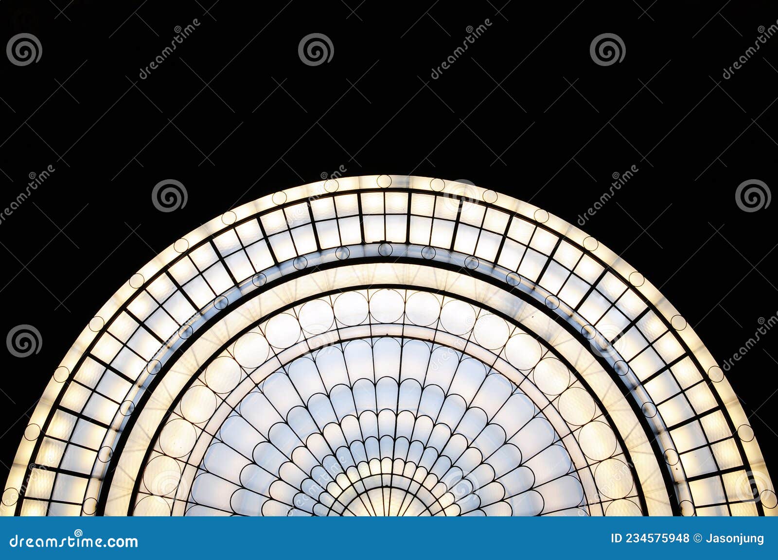 Skylight Structure with Geometry Shape Stock Photo - Image of paris ...