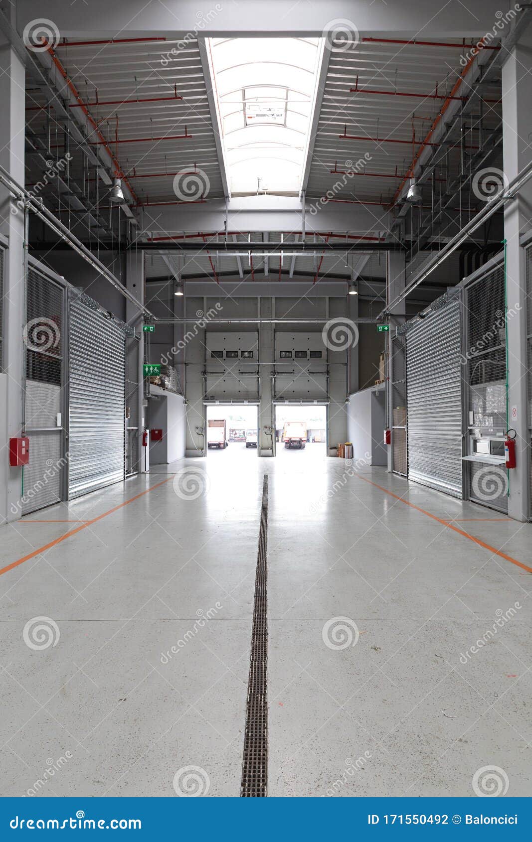 Skylight Window Distribution Warehouse Stock Photo - Image of warehouse ...