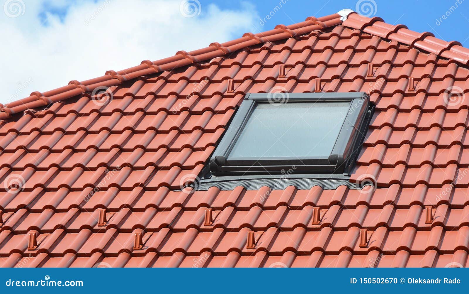 House Rooftop Wooden Frame Construction. Incomplete House Rooftop ...