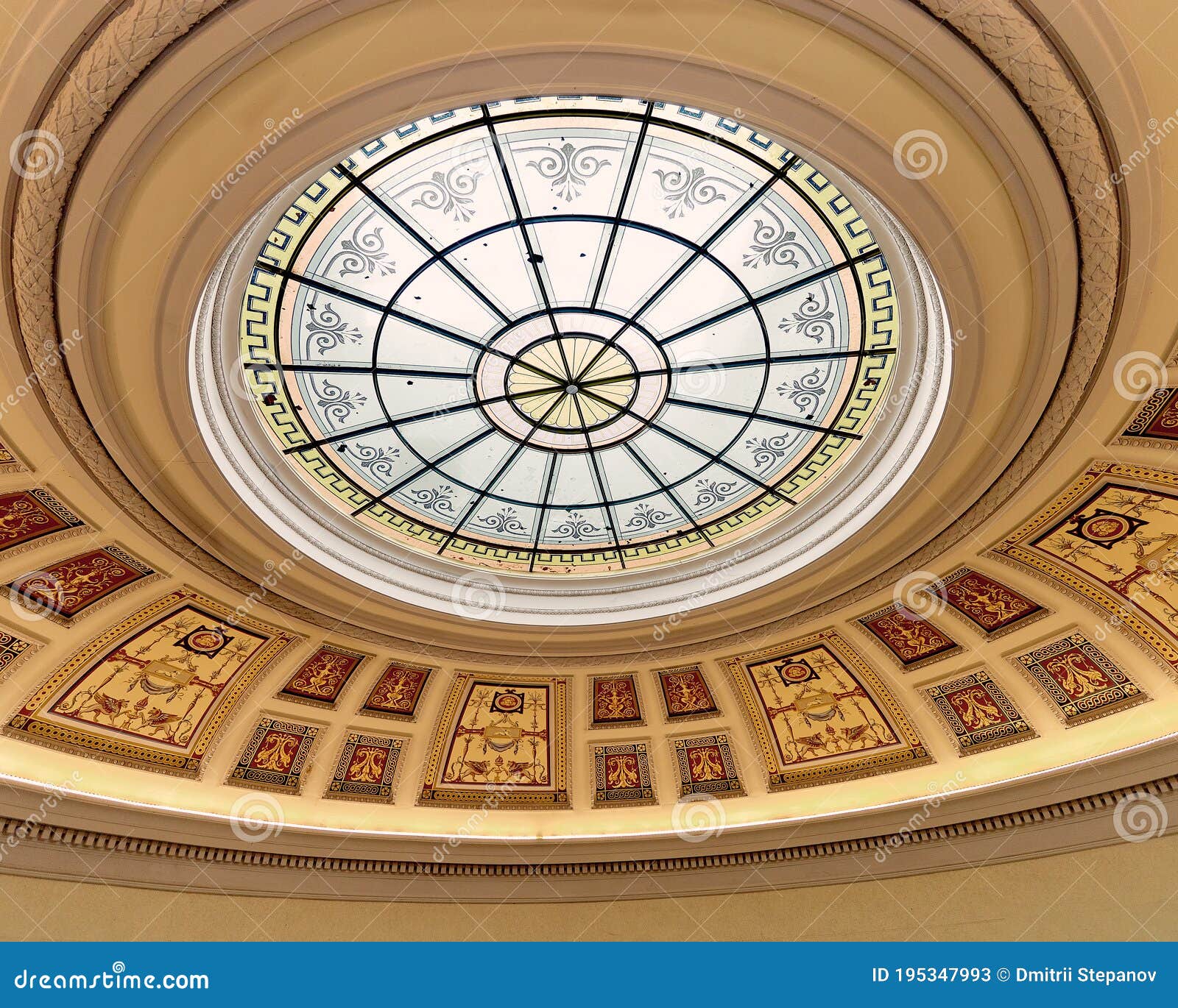 Skylight Window and Patterns on the Ceiling Editorial Stock Photo ...