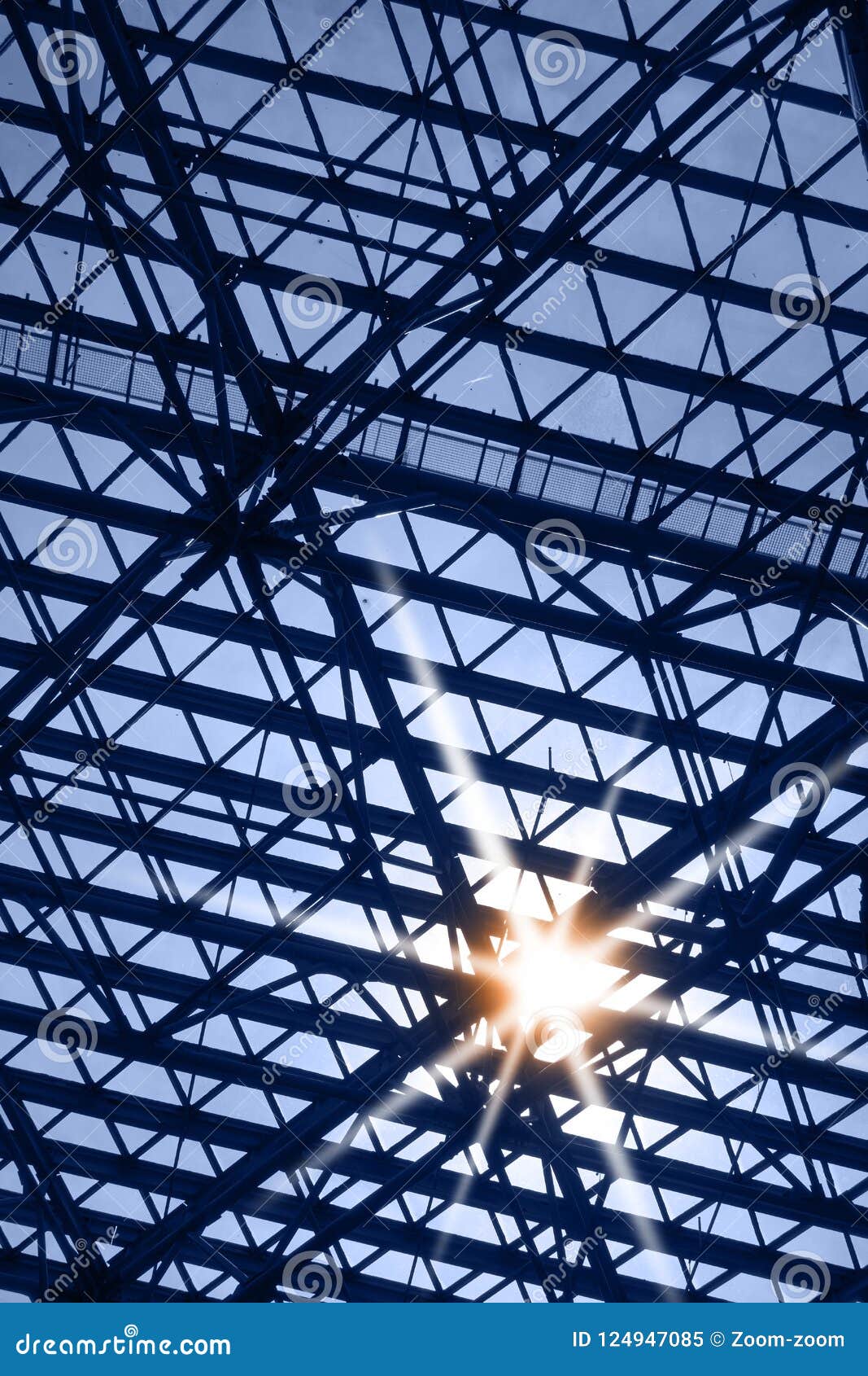 Skylight Window with Sun Glare Stock Image - Image of construct, awning ...