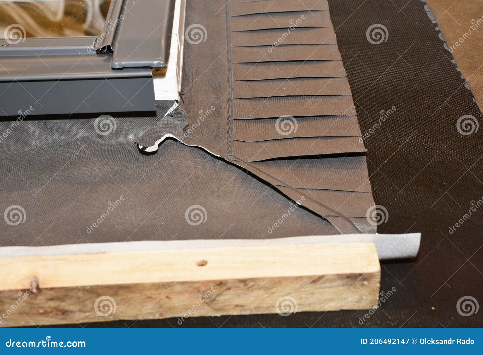 Skylight Window Waterproofing Installation Details on House Rooftop ...