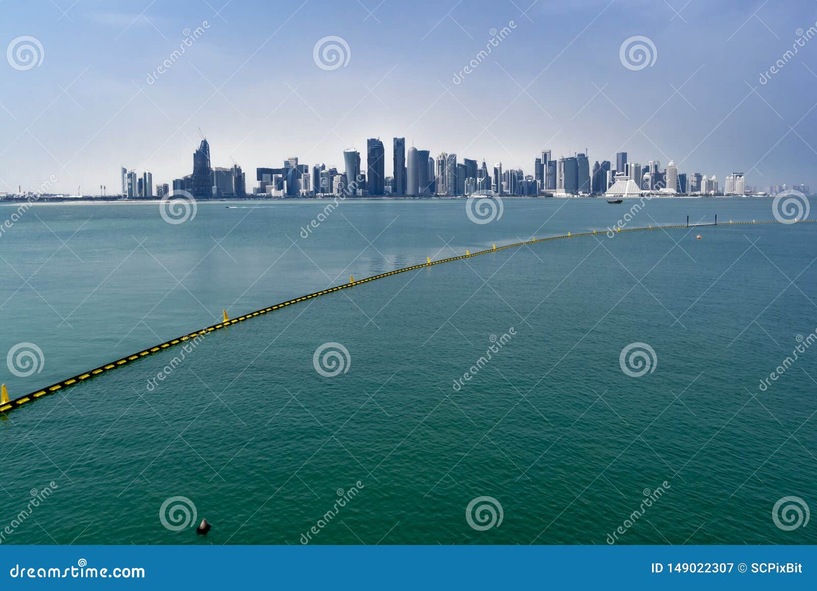 Sea and skyline stock image. Image of emirates, panoramic - 149022307