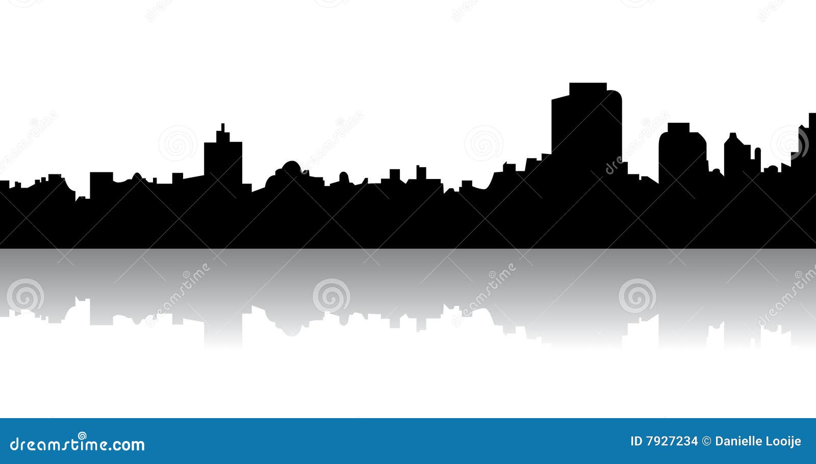 Skyline stock vector. Illustration of high, rise, town - 7927234