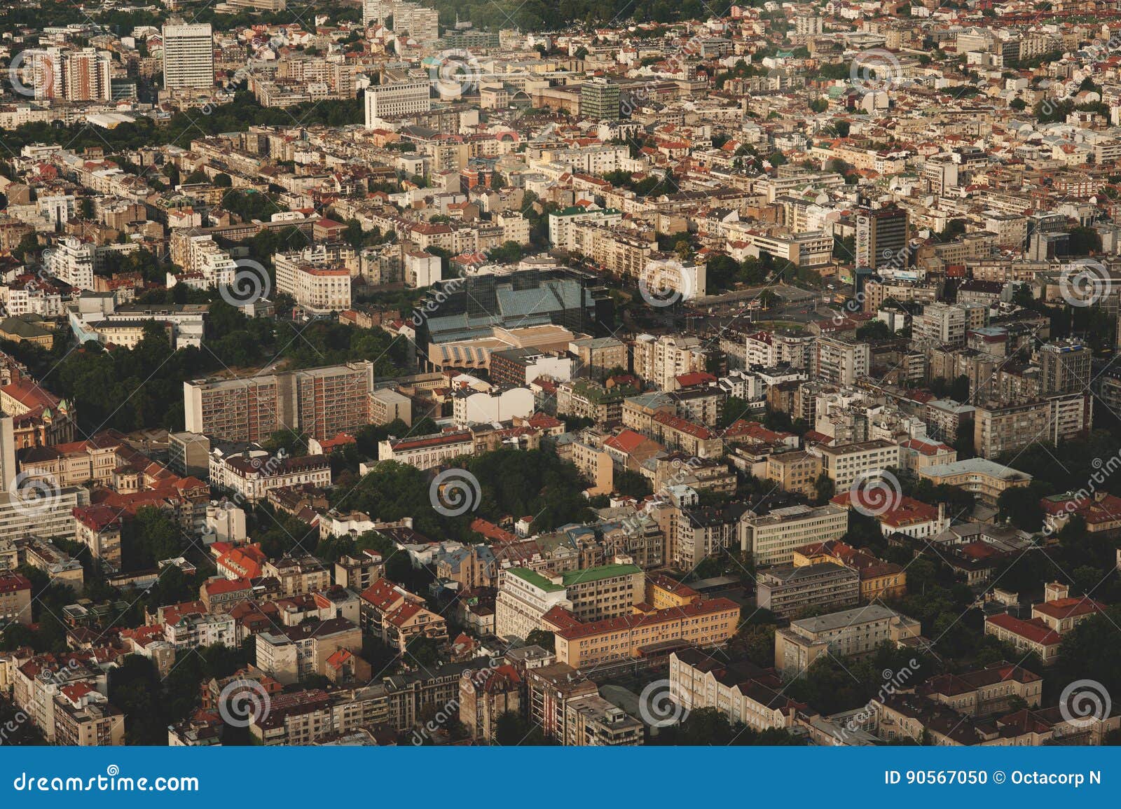 Skyline Aerial View -city Landscape Stock Photo - Image of cityscape ...