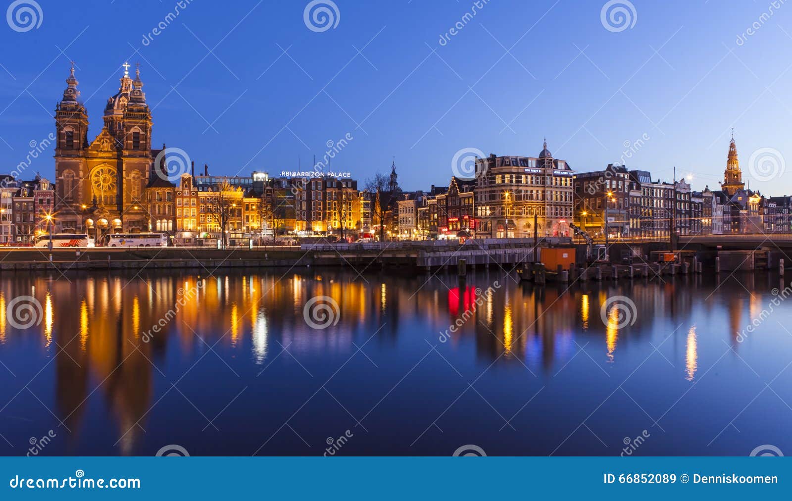 Skyline of Amsterdam editorial stock image. Image of colorful - 66852089