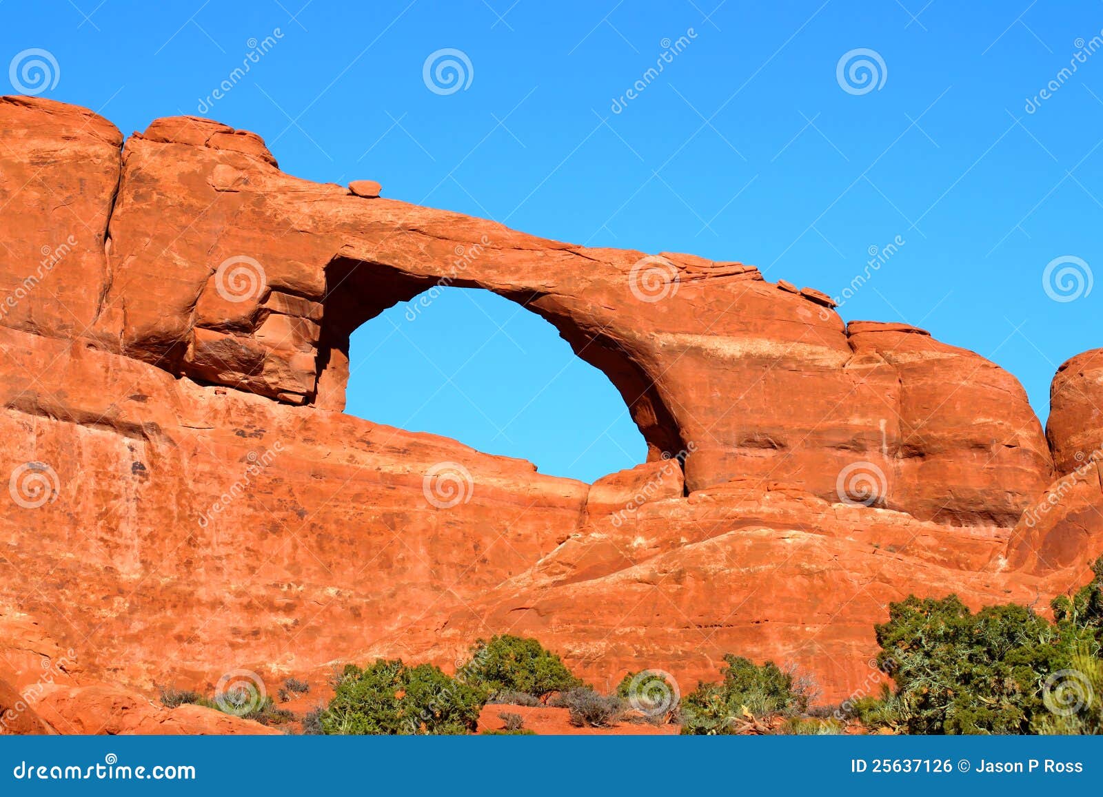 Skyline Arch in Utah stock photo. Image of line, terrain - 25637126