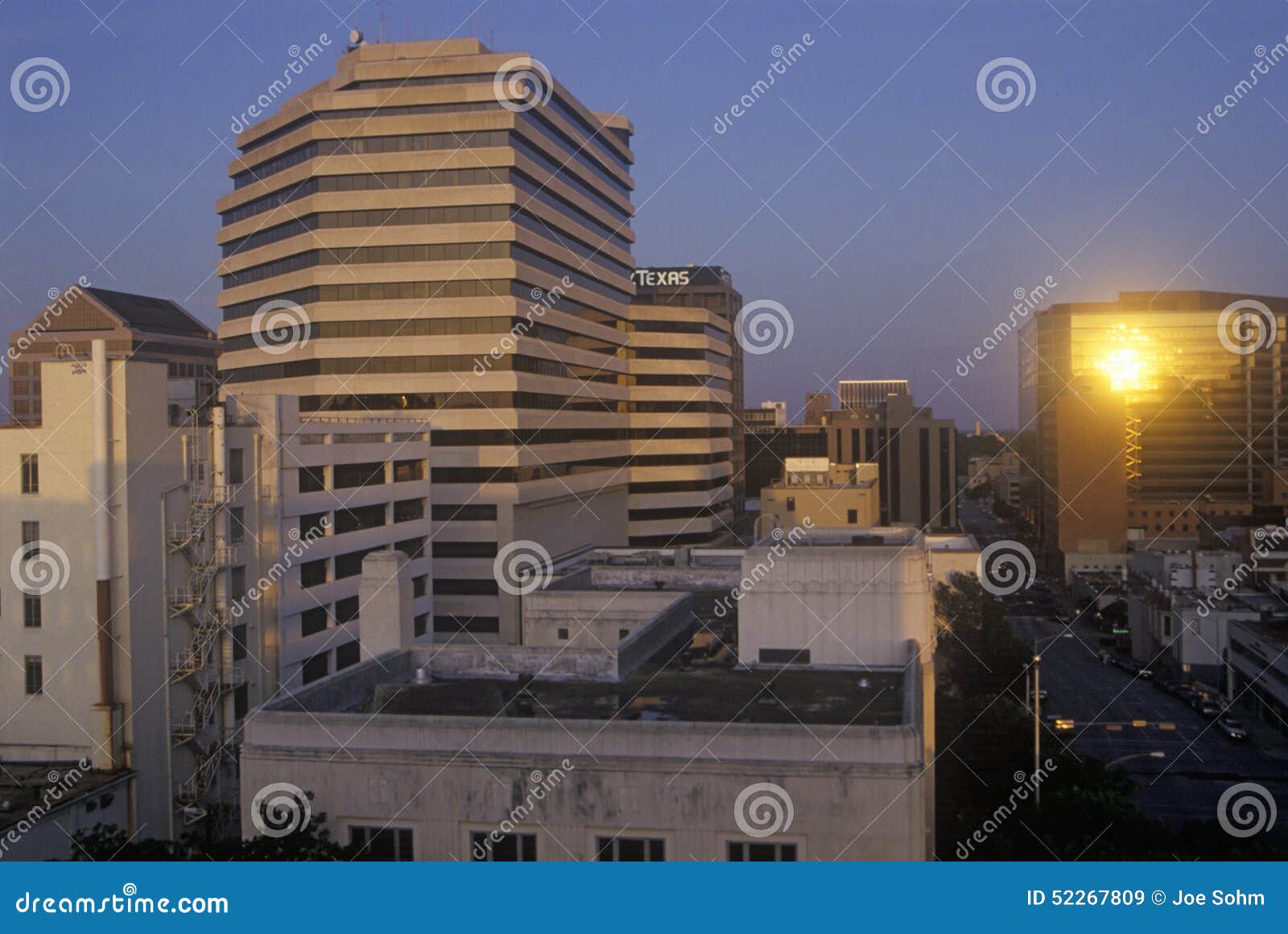Skyline of Austin, TX, State Capitol at Sunset Editorial Stock Image ...