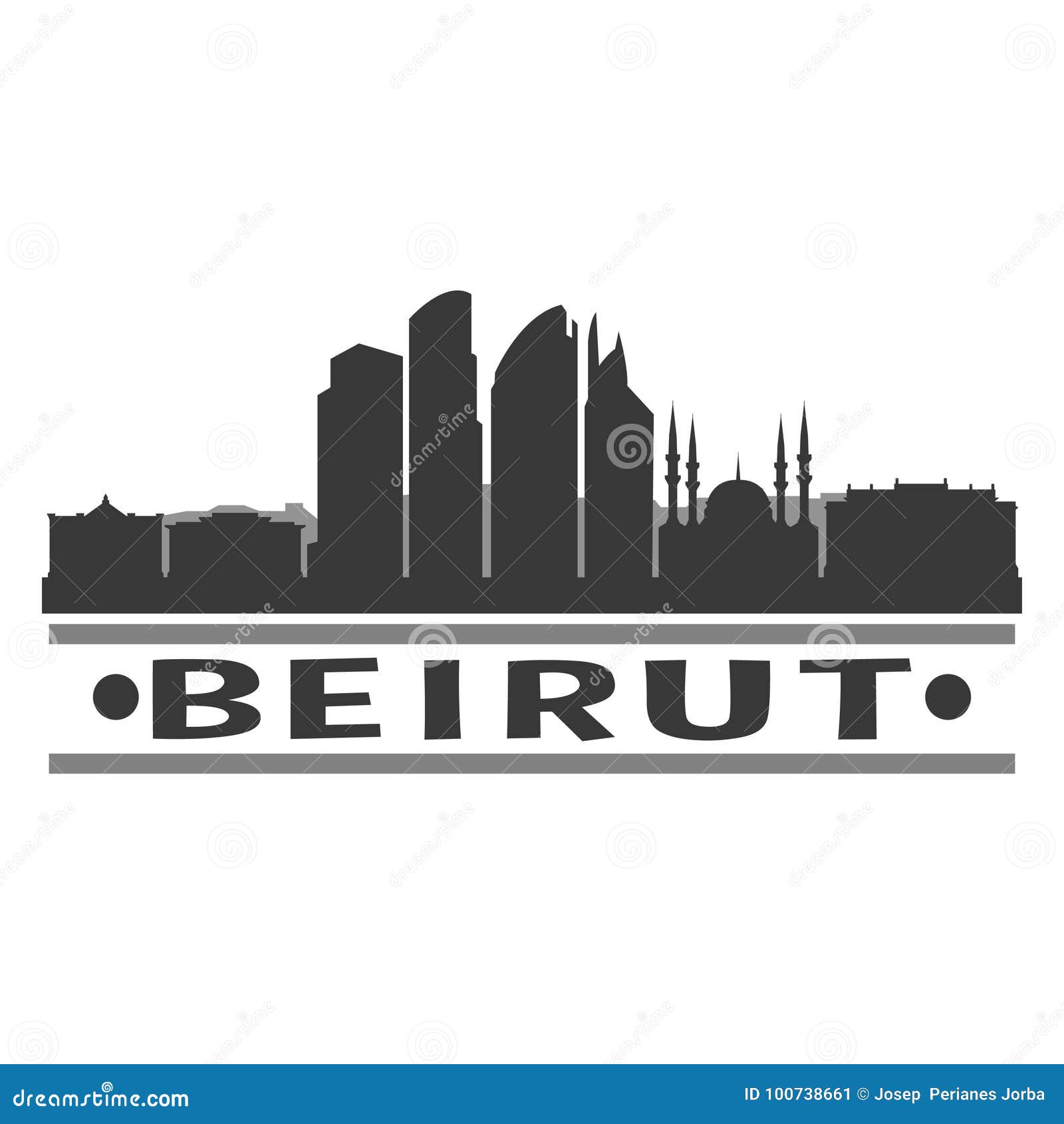 Beirut Icon Vector Art Design Stock Vector - Illustration of landmark ...