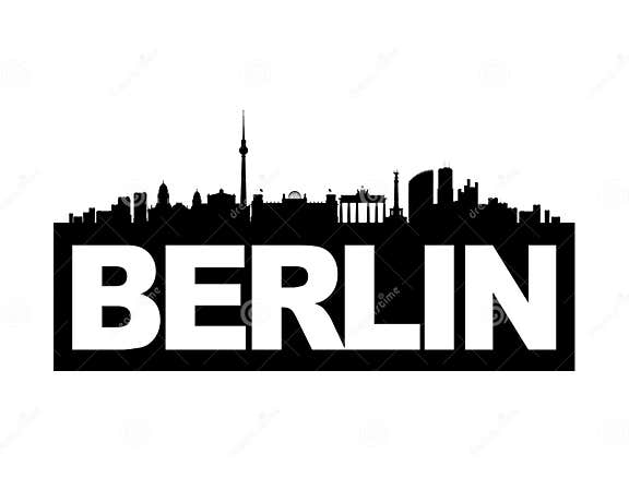 Skyline Berlin stock vector. Illustration of vector, detailed - 14752348